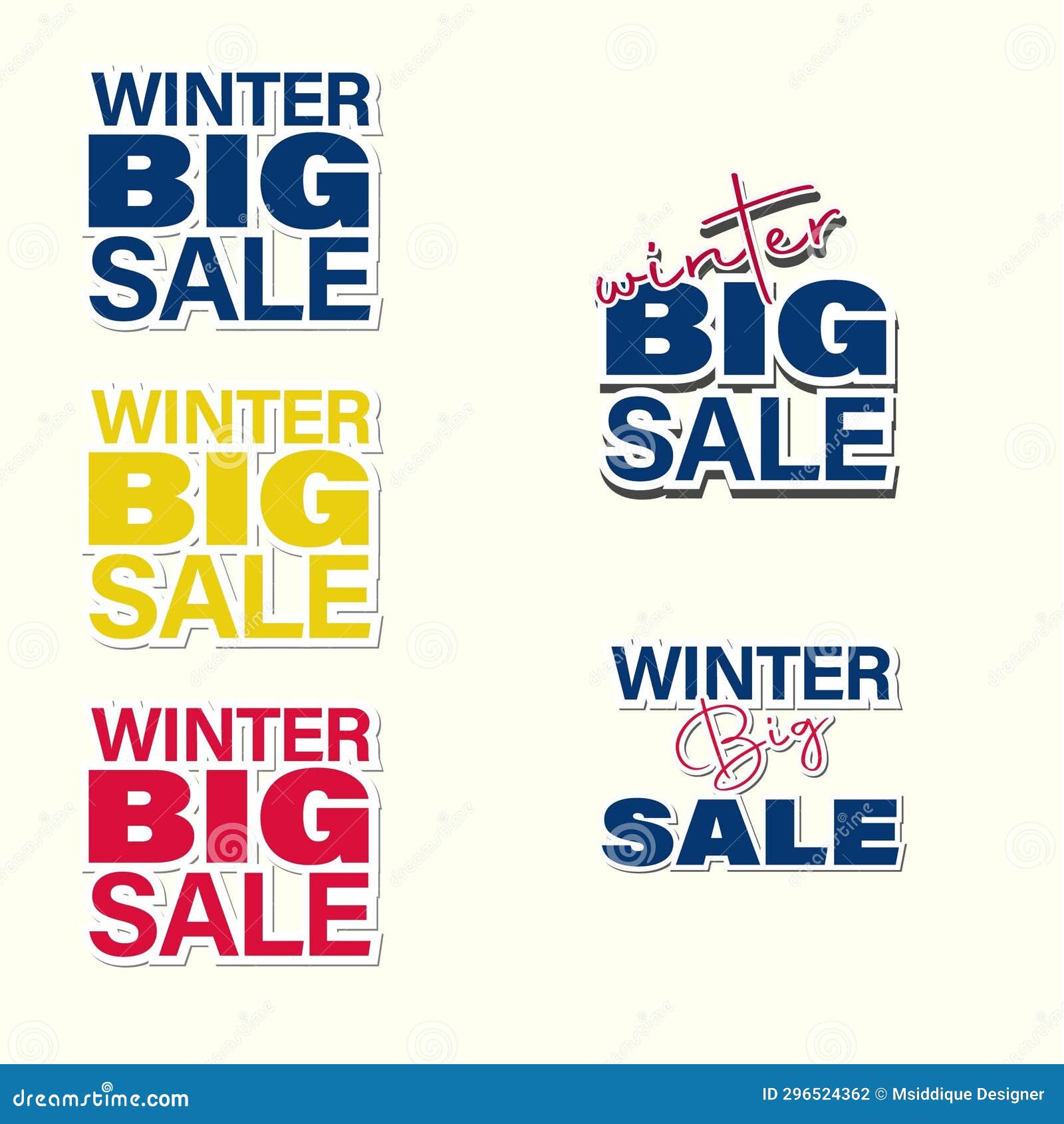 WebSet of Editable Vector Winter Sale Logos. Business Concepts. for ...