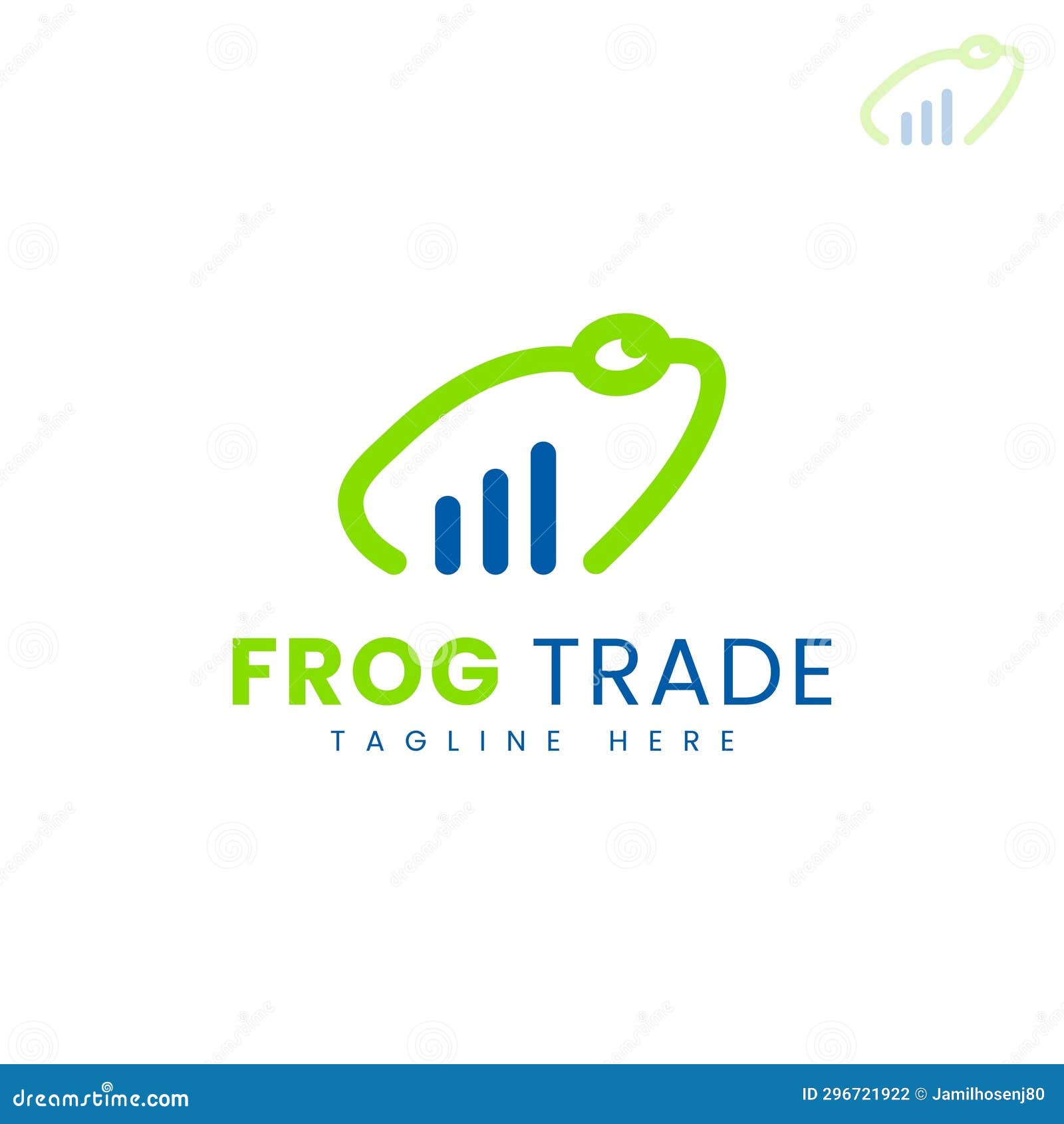 Creative Frog Financial Logo Design Vector Image Stock Vector ...