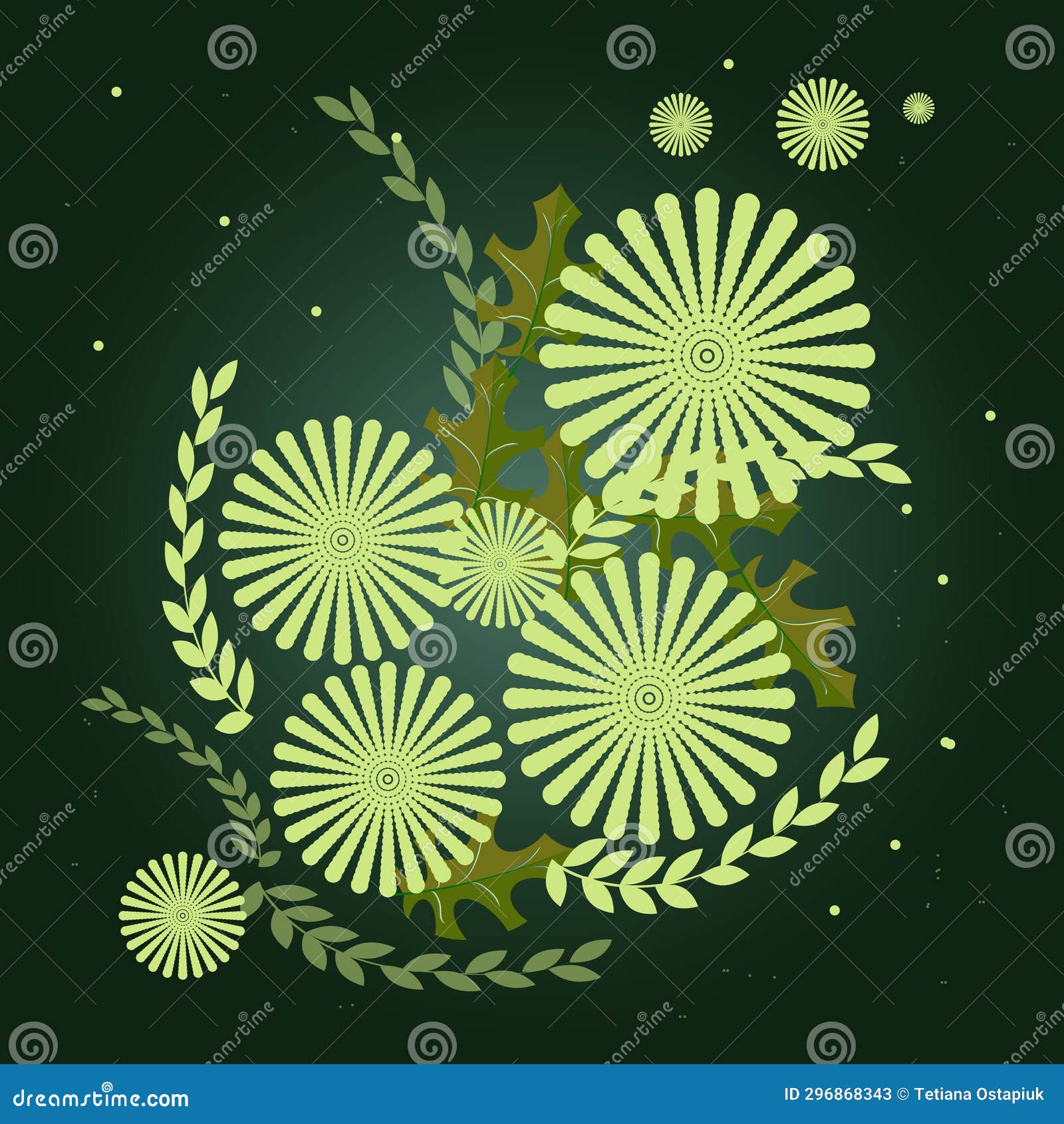 Ekibana of Fantastic Flowers Stock Vector - Illustration of fantastic ...