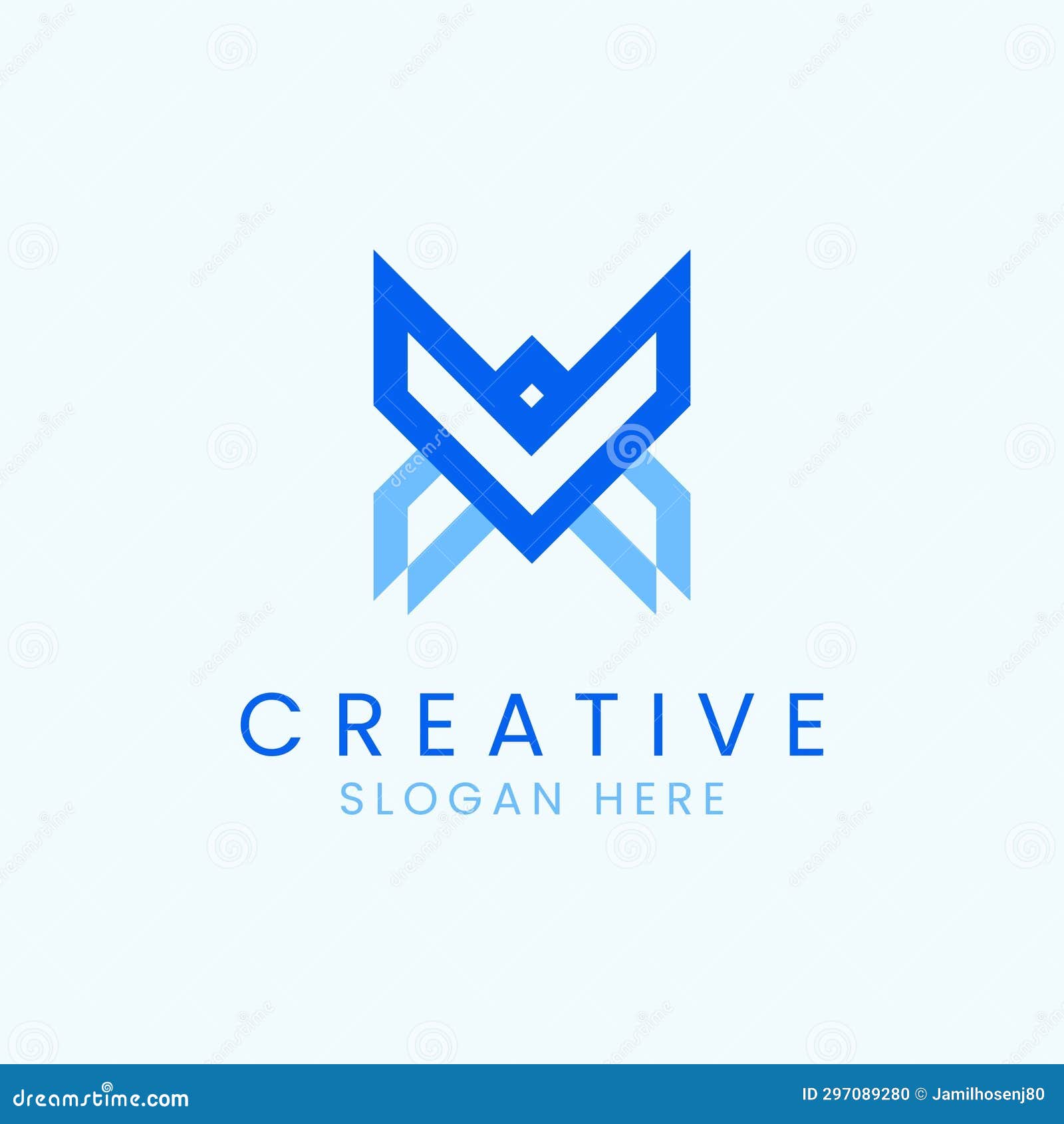 Modern Letter V Fox Logo Design Vector Template Stock Vector ...