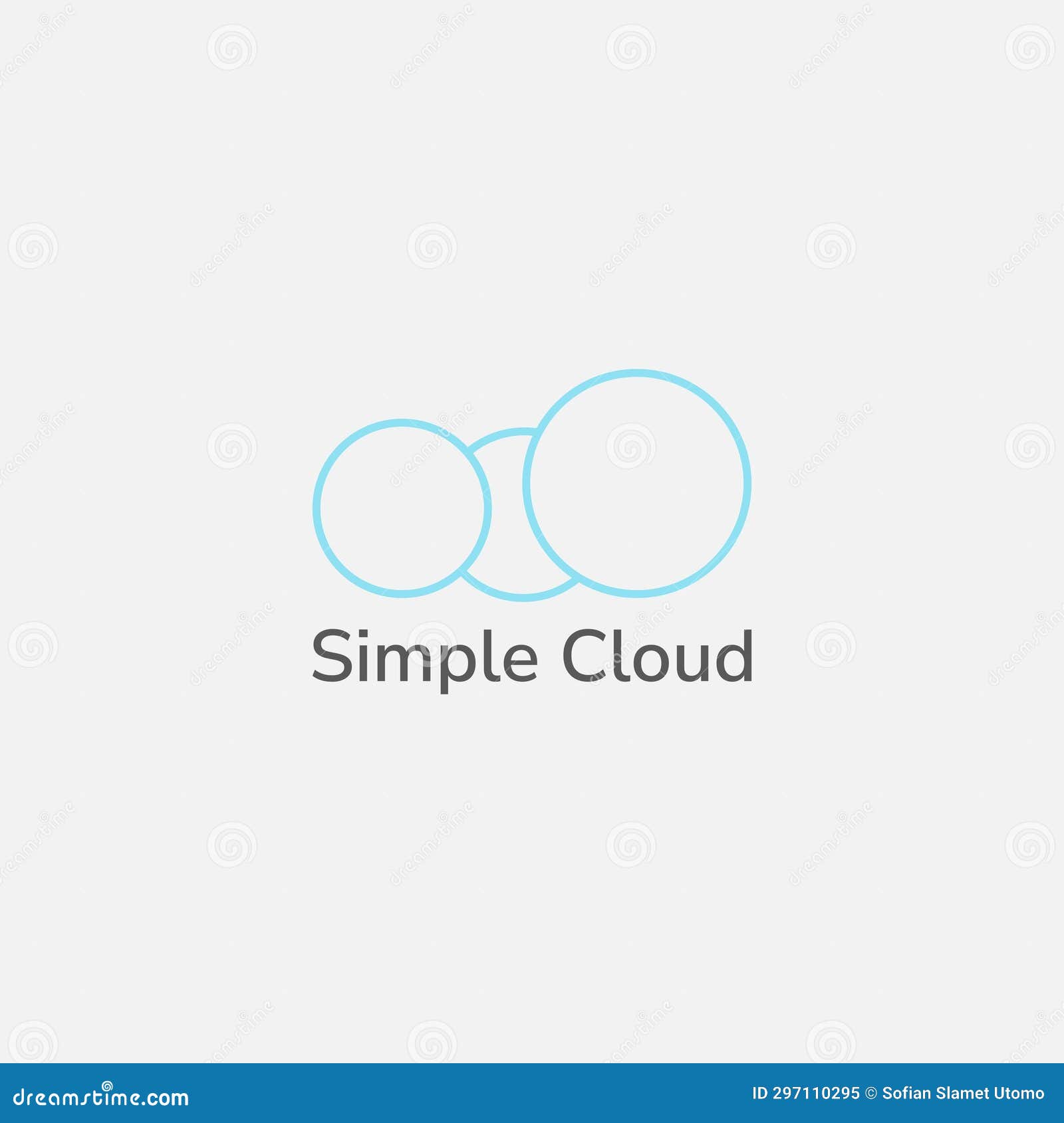 Cloud Logo of Three Circles Stock Vector - Illustration of network ...