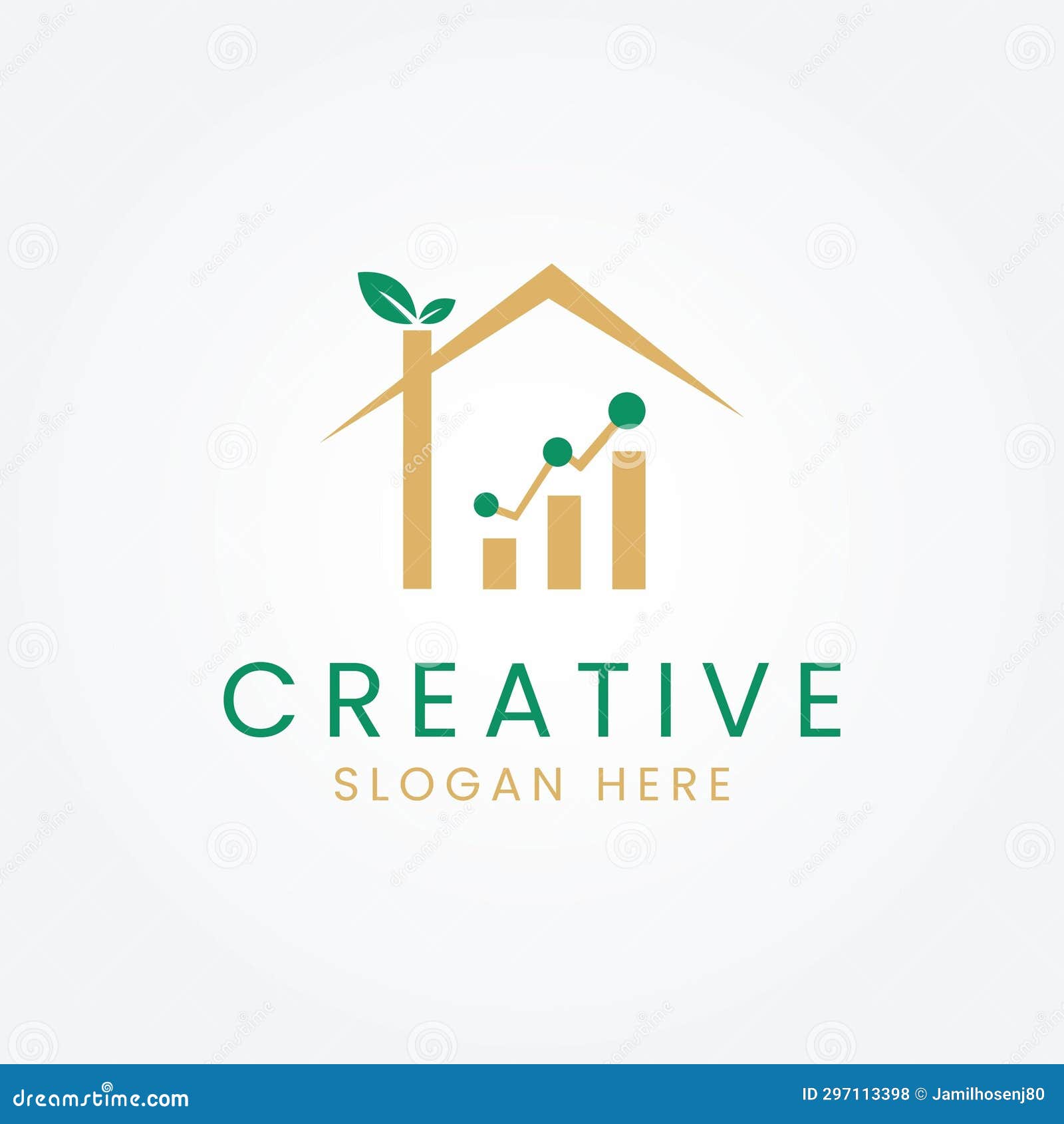 Creative Home Finance Logo Design Concepts Stock Vector - Illustration ...