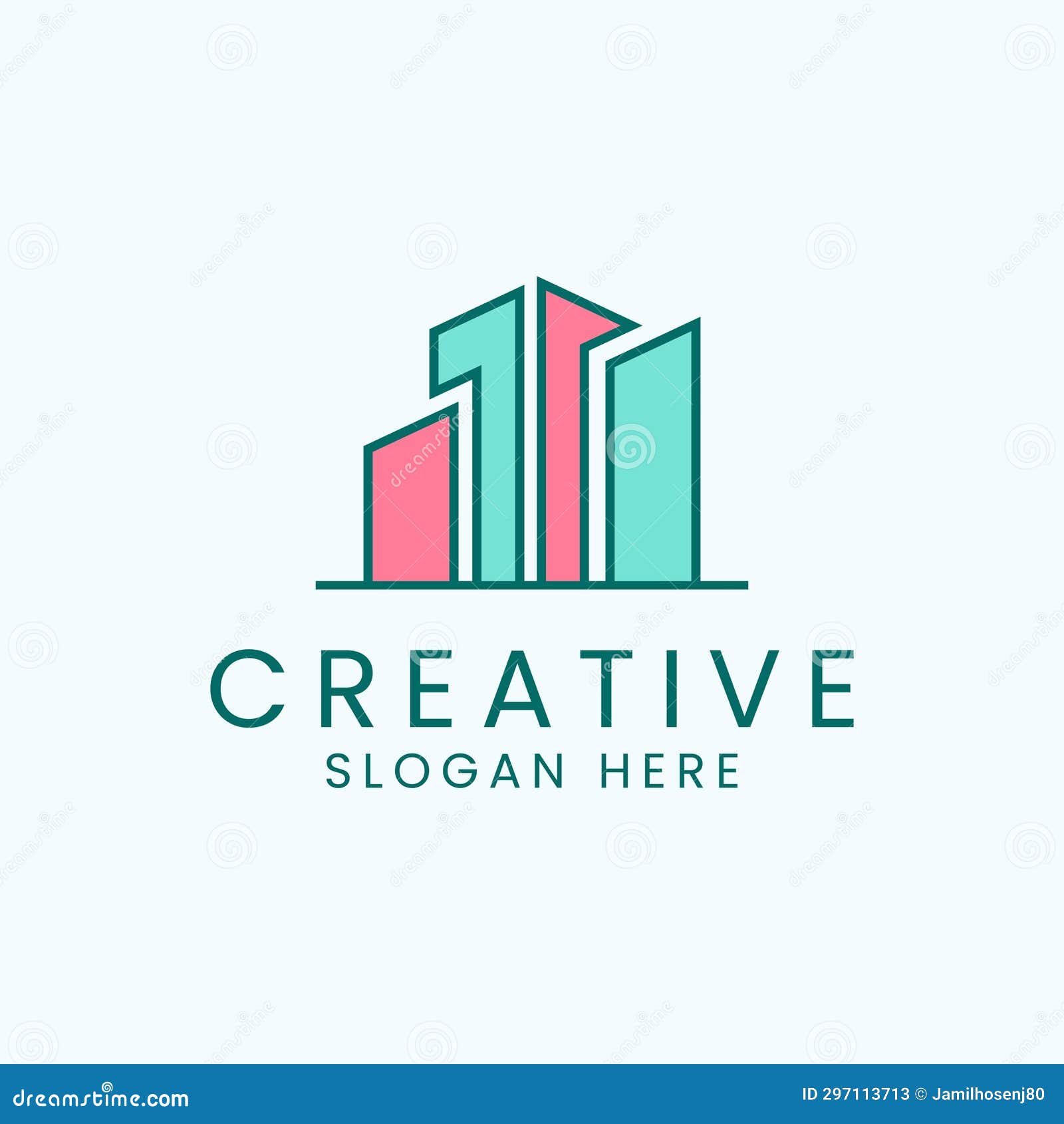 Modern Tower Building Logo Design Vector Image Stock Vector ...