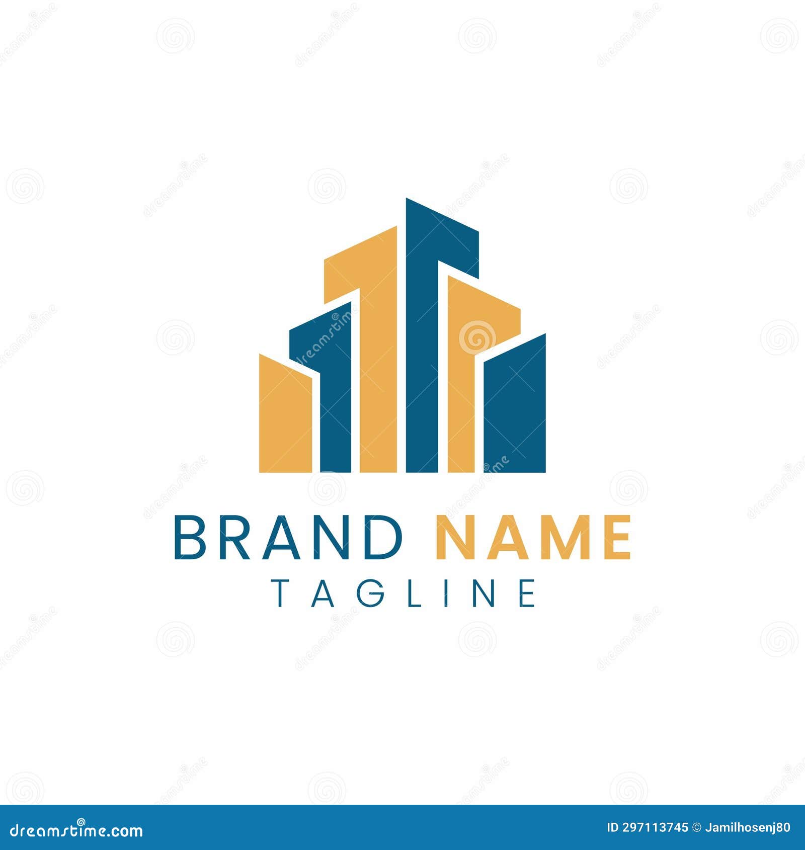 Modern Tower Building Logo Design Vector Image Stock Vector ...
