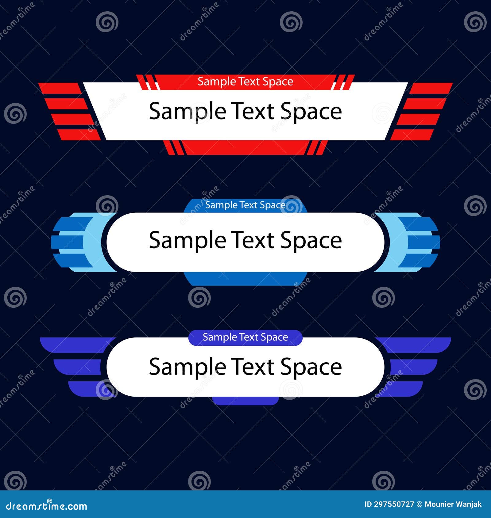 Set of Modern Vector Banners. Design Elements Stock Illustration ...