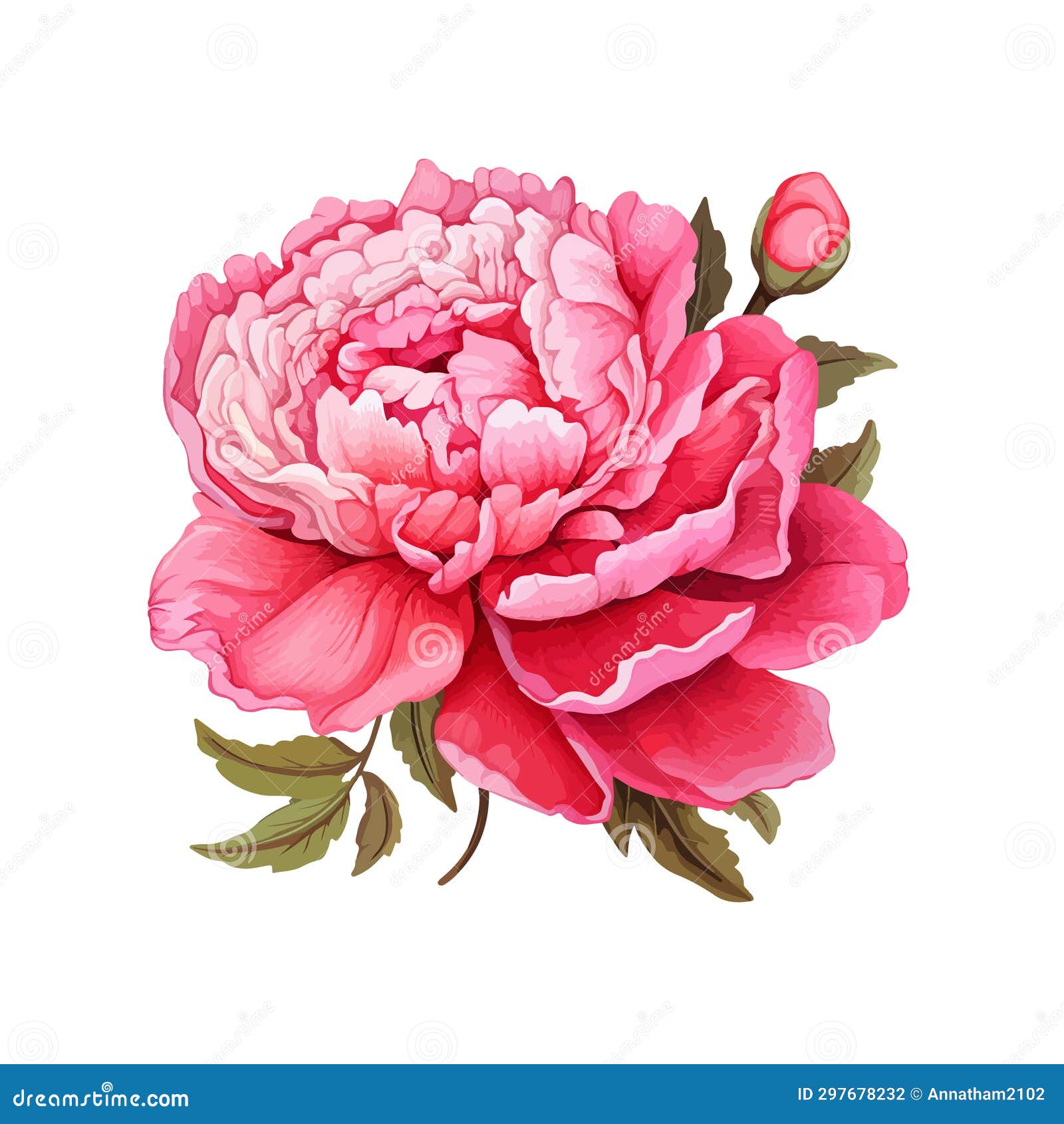 Peony Logo Set: Vector Symbols On Black Background Stock Photo ...