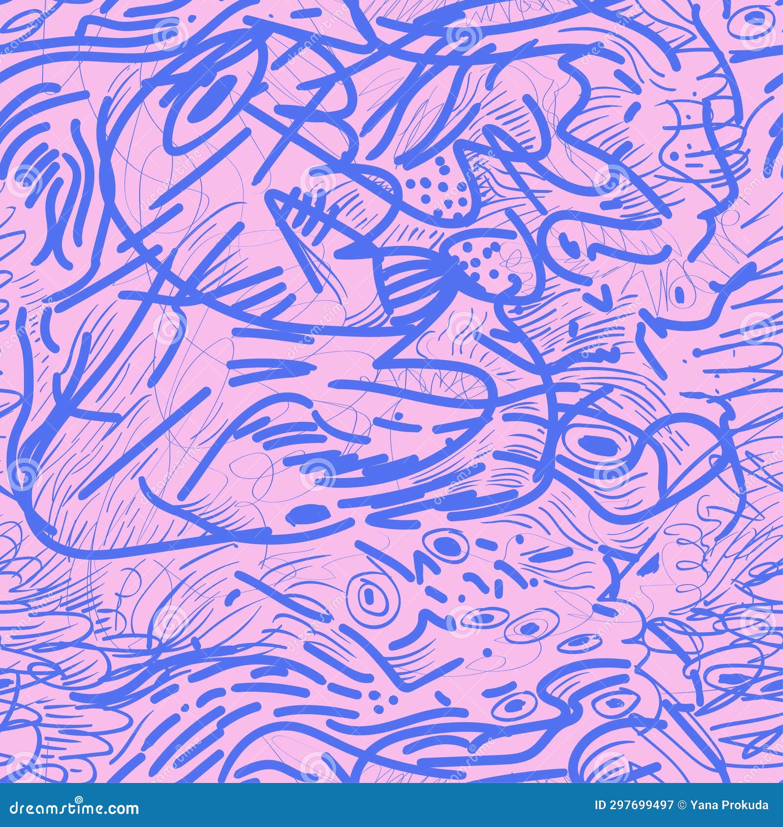 Seamless Vector Colorful Urban Pattern with Wave Lines Stock Vector ...