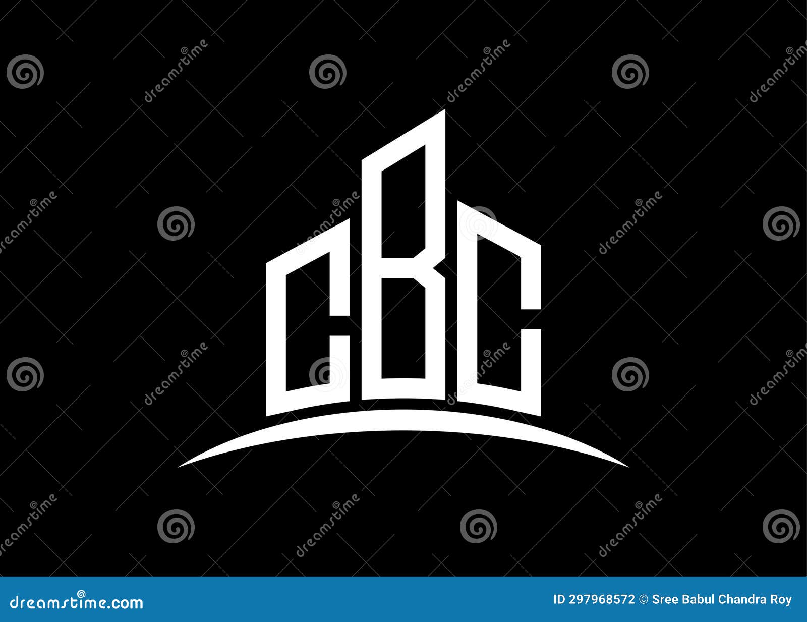 Letter CBC Building Vector Monogram Logo Design Template. Building ...