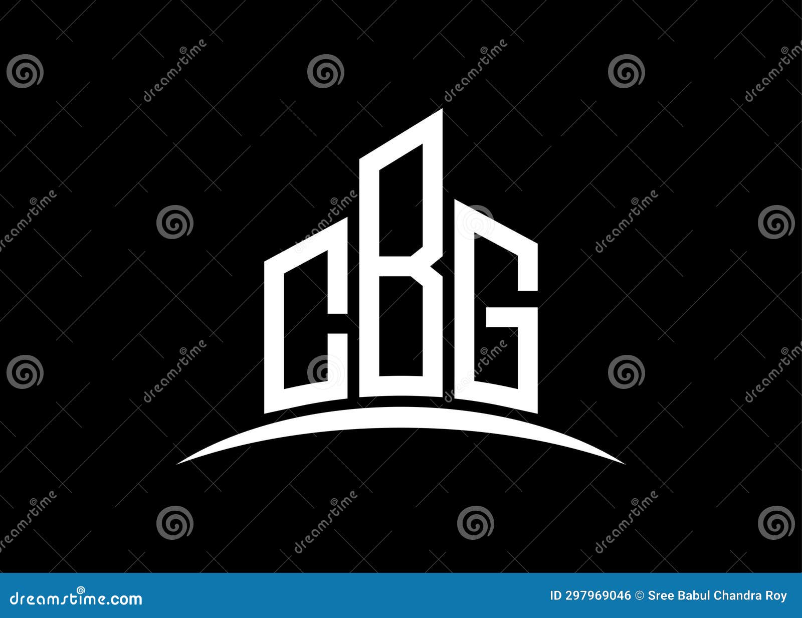 Letter CBG Building Vector Monogram Logo Design Template. Building ...