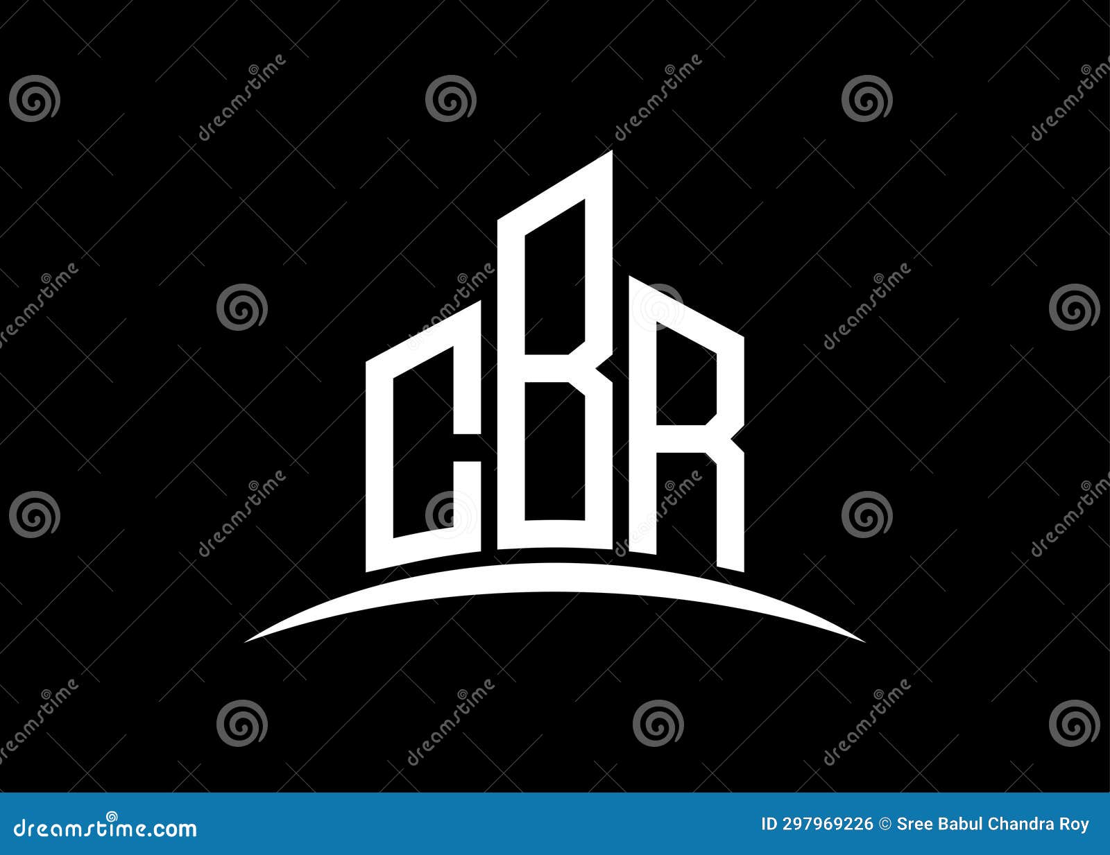 Letter CBR Building Vector Monogram Logo Design Template. Building ...