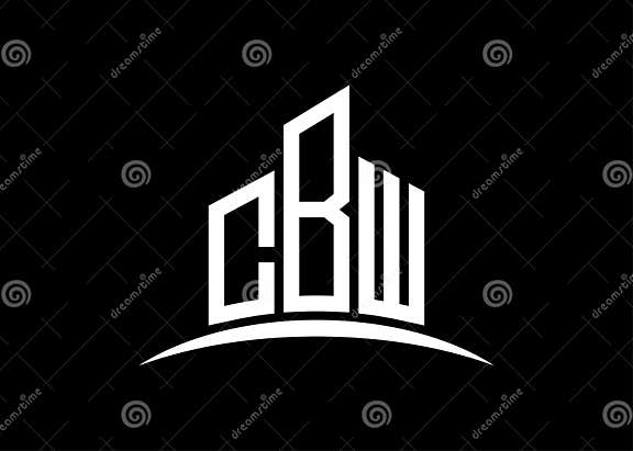 Letter CBW Building Vector Monogram Logo Design Template. Building ...