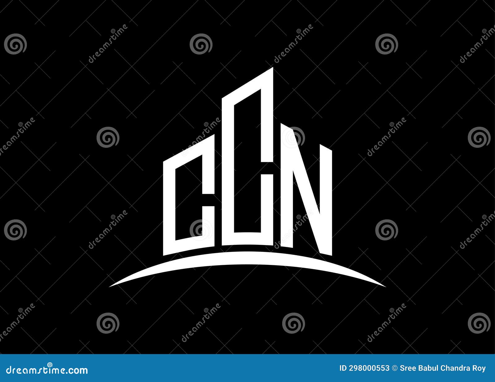 Letter CCN Building Vector Monogram Logo Design Template. Building ...