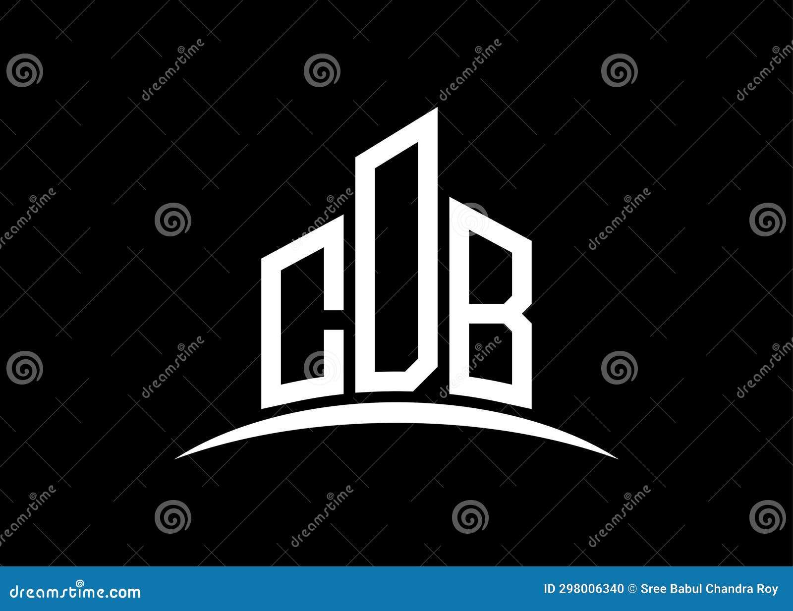 Letter CDB Building Vector Monogram Logo Design Template. Building ...