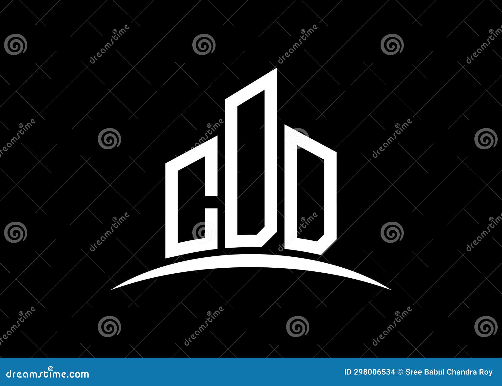 Letter CDD Building Vector Monogram Logo Design Template. Building ...