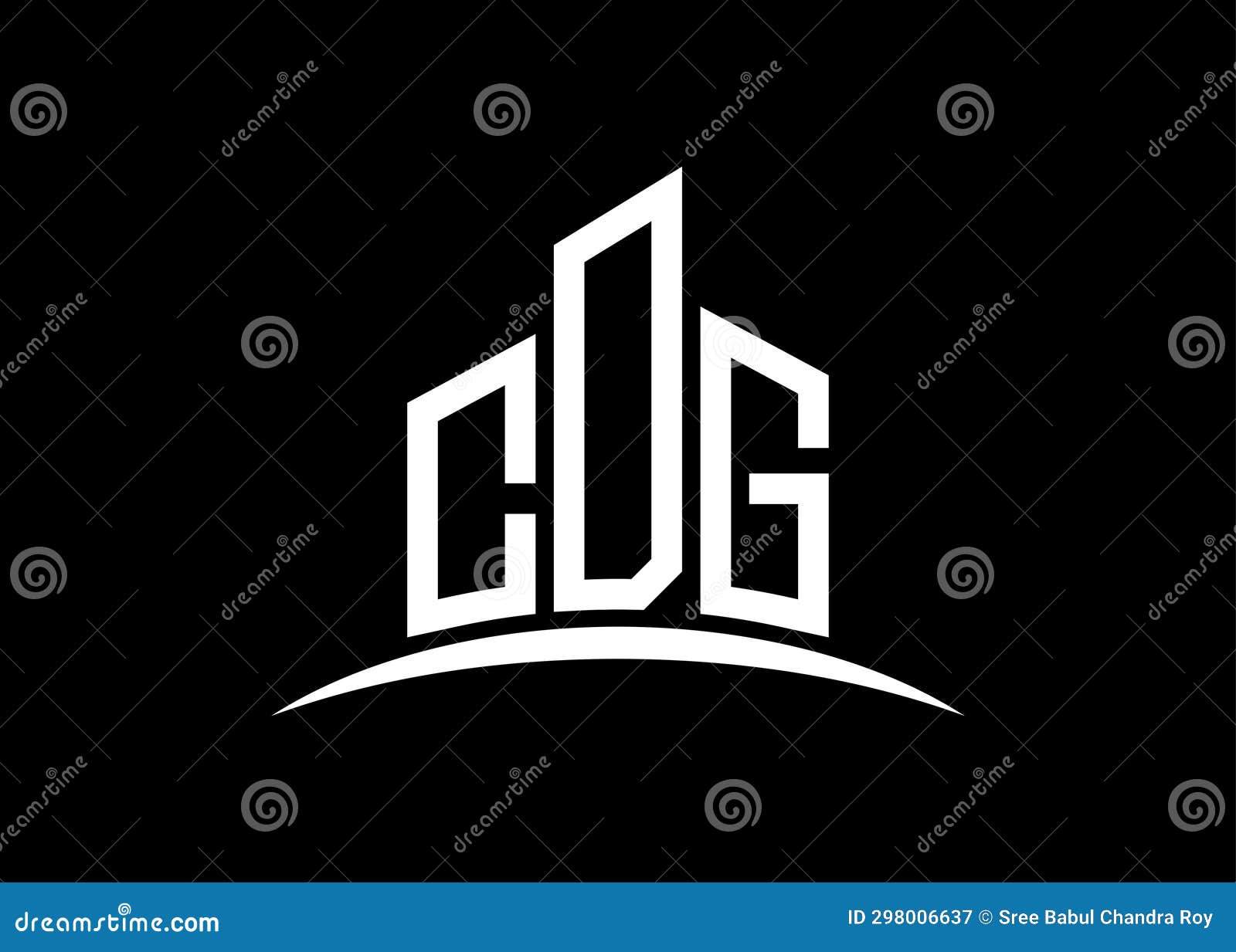 Letter CDG Building Vector Monogram Logo Design Template. Building ...
