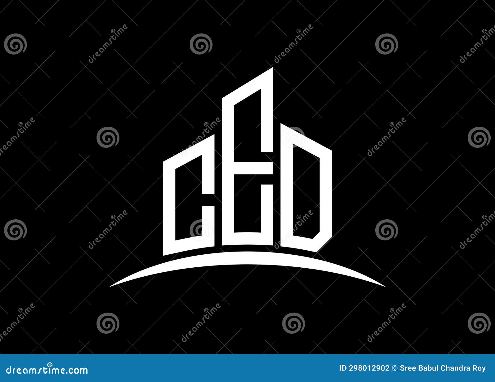 Letter CED Building Vector Monogram Logo Design Template. Building ...