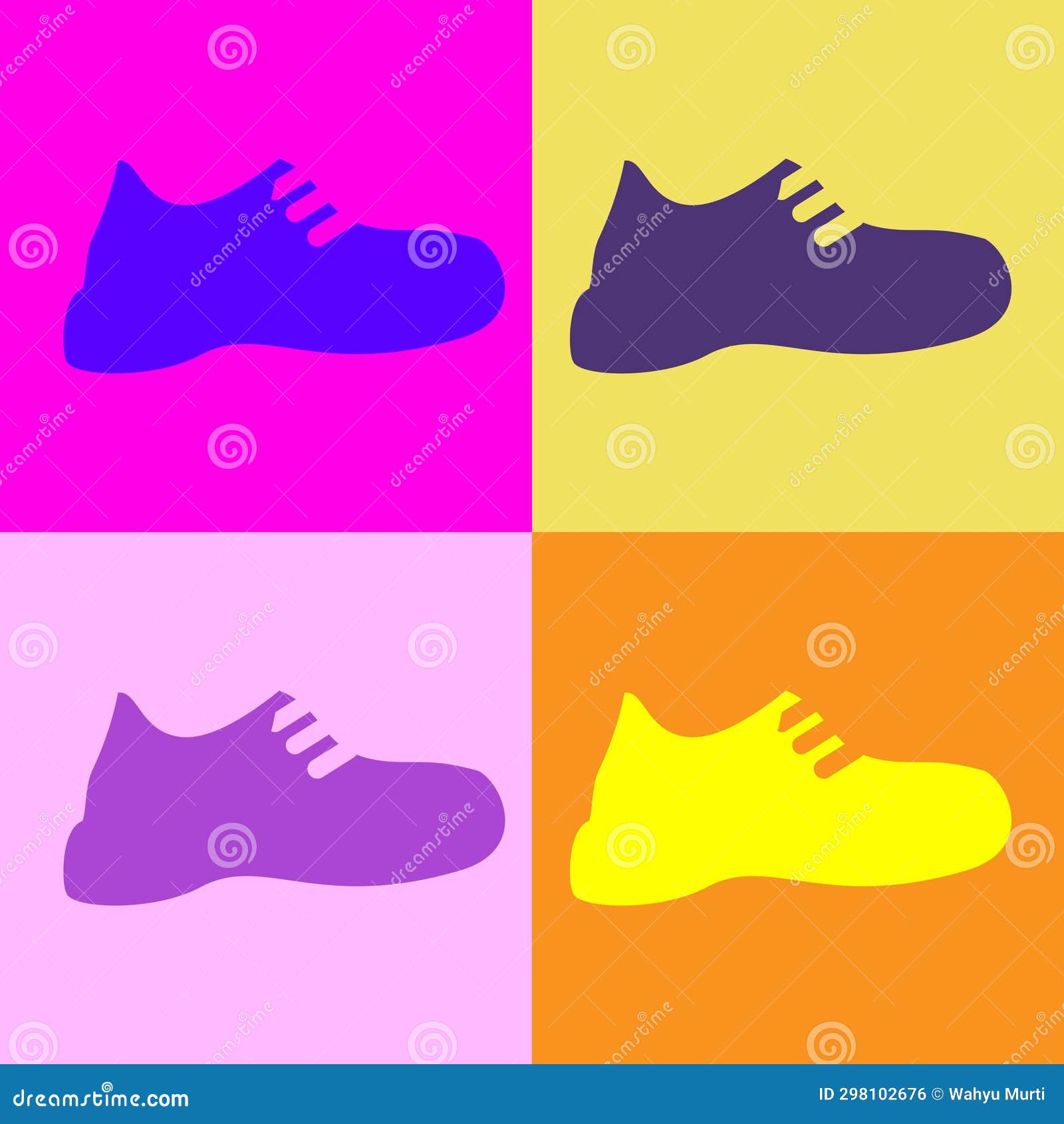Colorful shoe icon stock vector. Illustration of lifestyle - 298102676