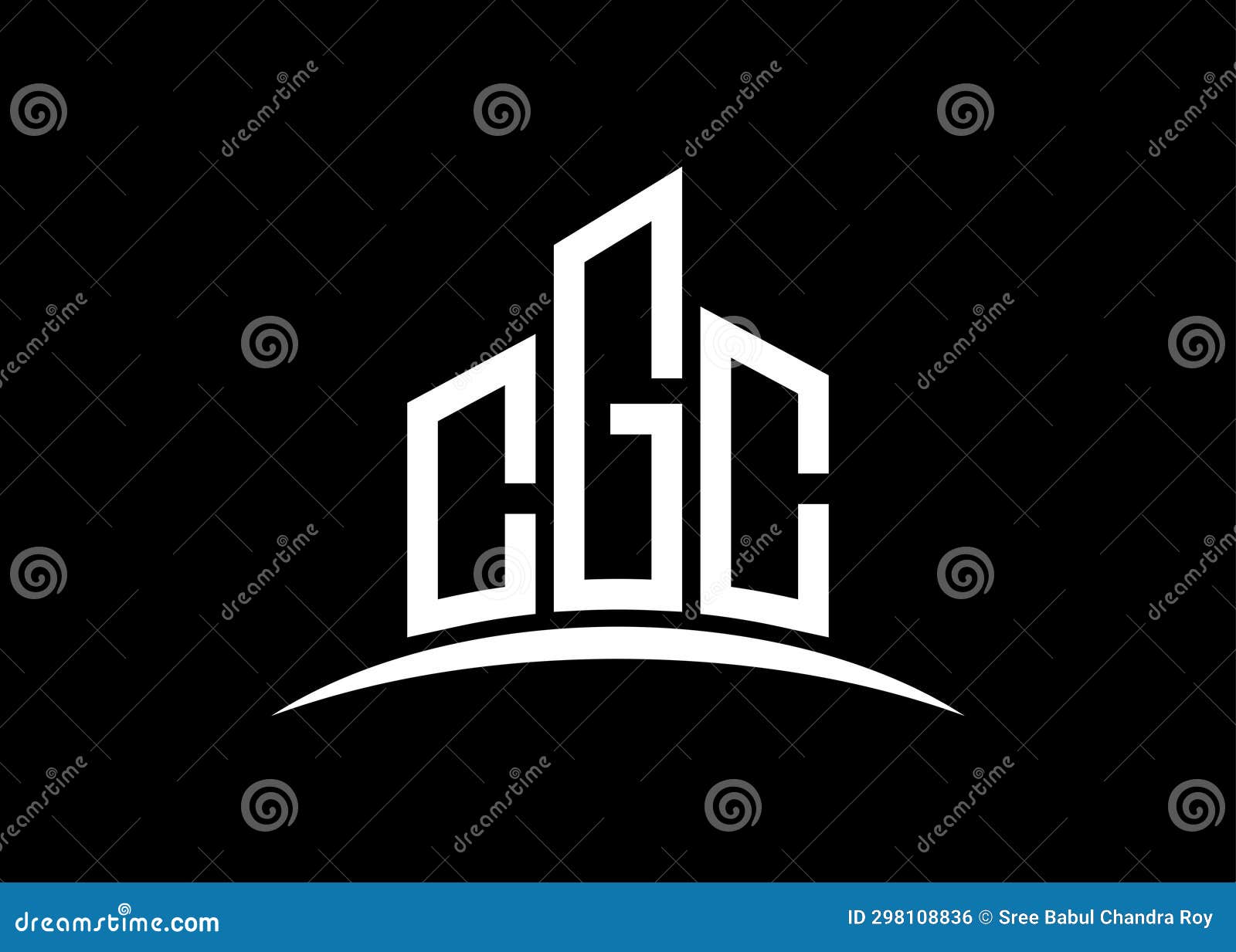 Letter CGC Building Vector Monogram Logo Design Template. Building ...