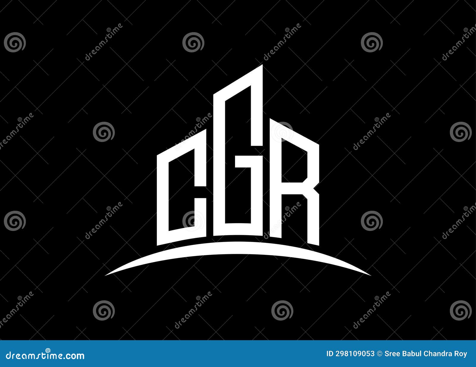 Letter CGR Building Vector Monogram Logo Design Template. Building ...