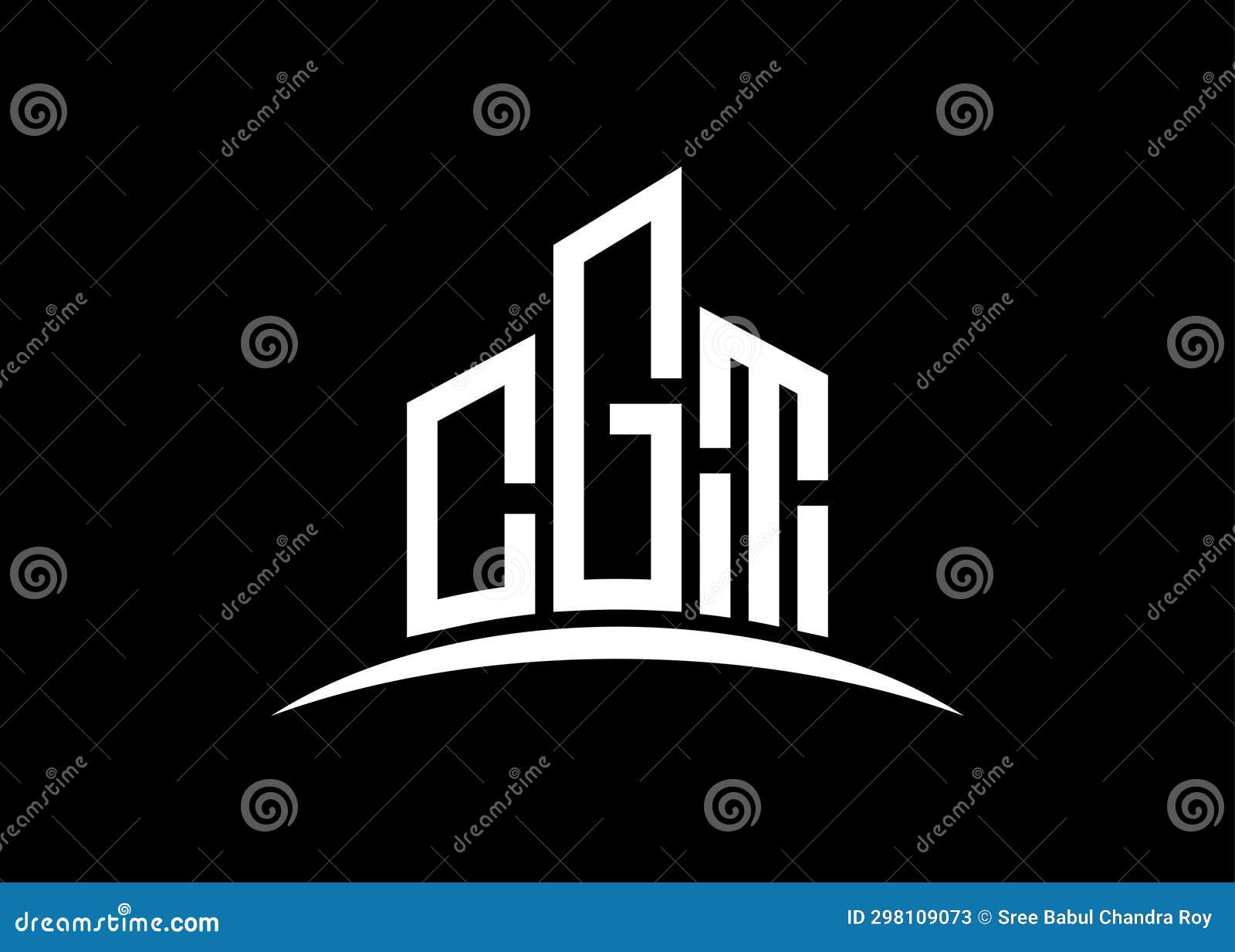 Letter CGT Building Vector Monogram Logo Design Template. Building ...