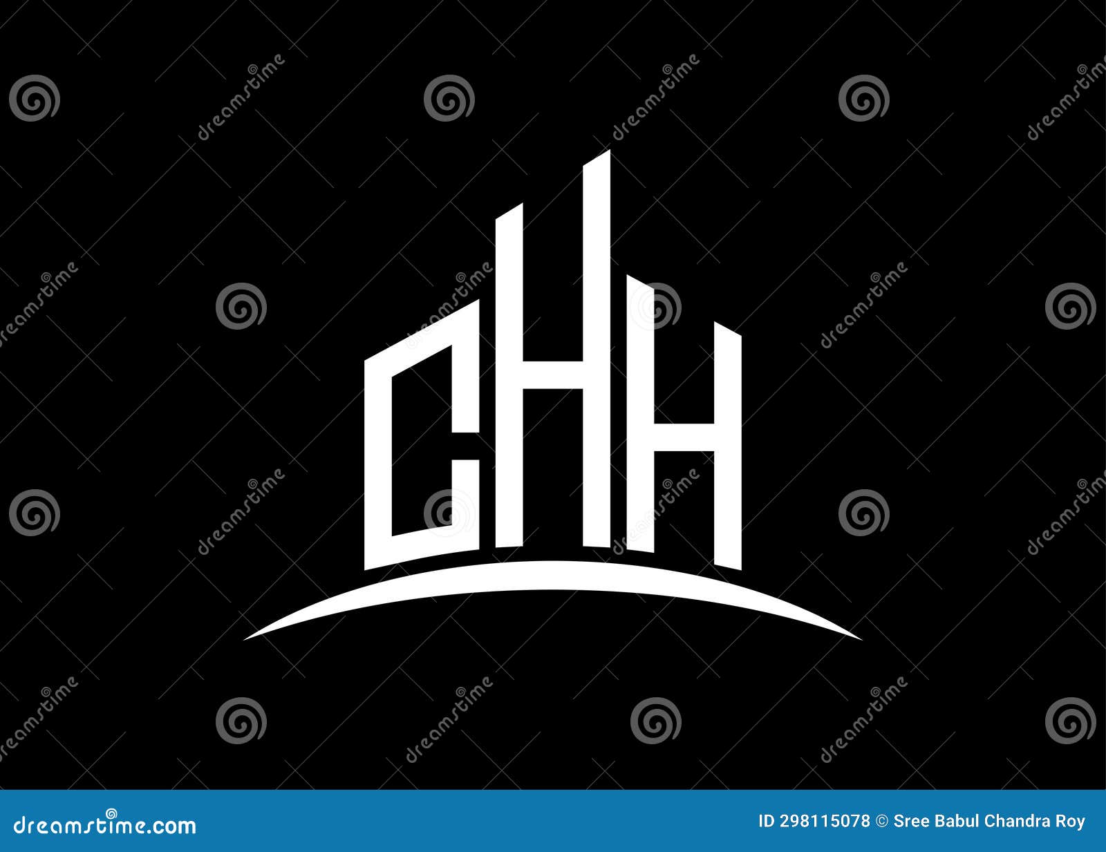 Letter CHH Building Vector Monogram Logo Design Template. Building ...