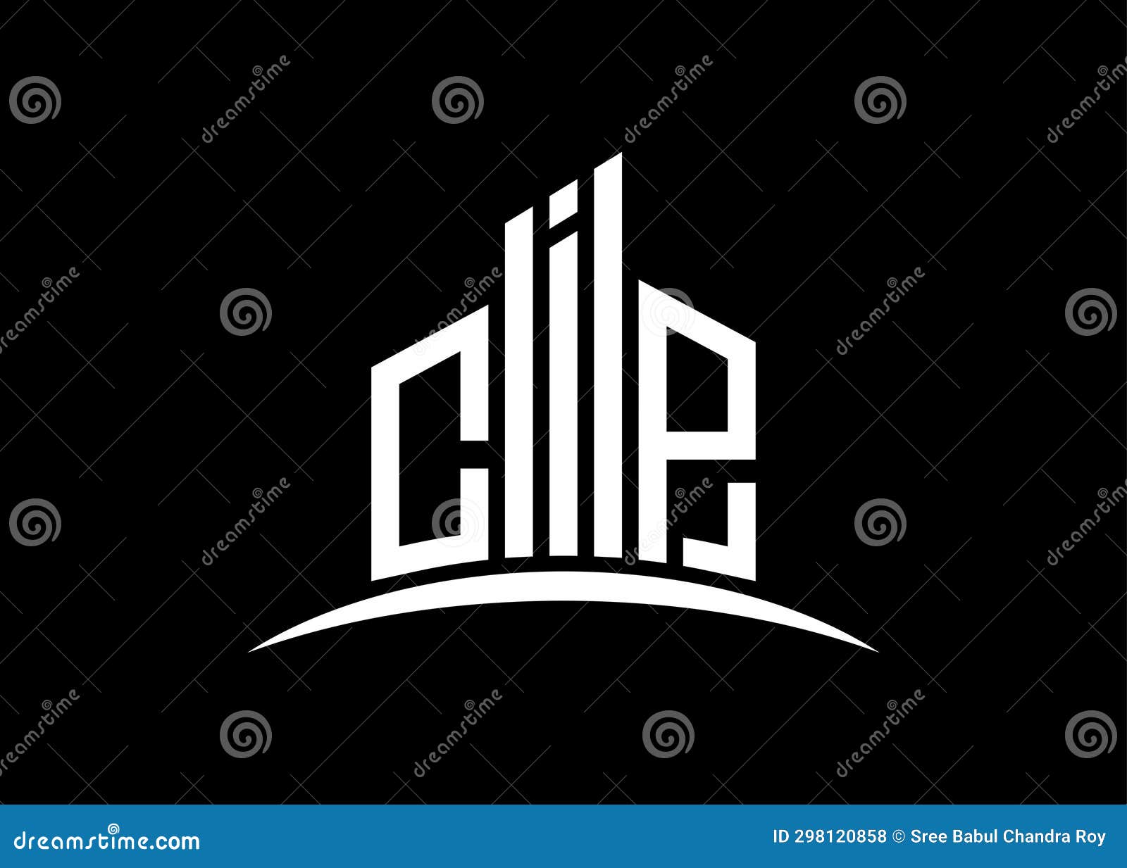 Letter CIP Building Vector Monogram Logo Design Template. Building ...