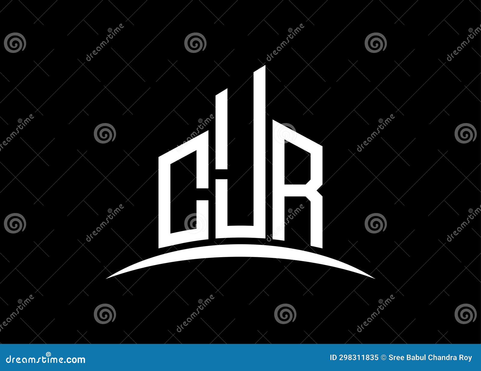 Letter CJR Building Vector Monogram Logo Design Template. Building ...