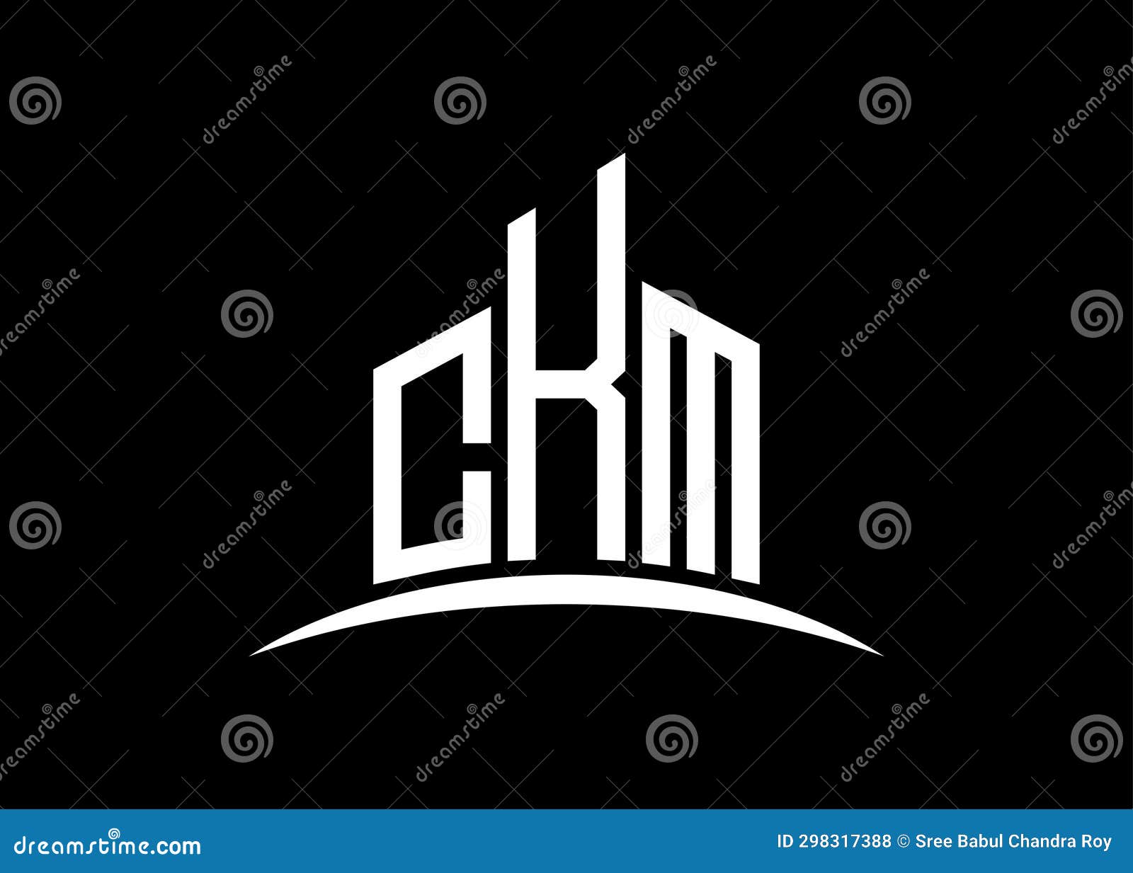 Letter CKM Building Vector Monogram Logo Design Template. Building ...