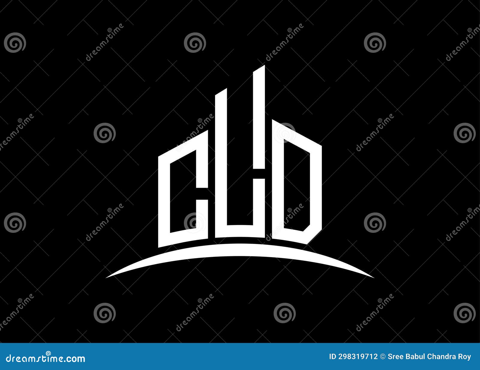 Letter CLD Building Vector Monogram Logo Design Template. Building ...