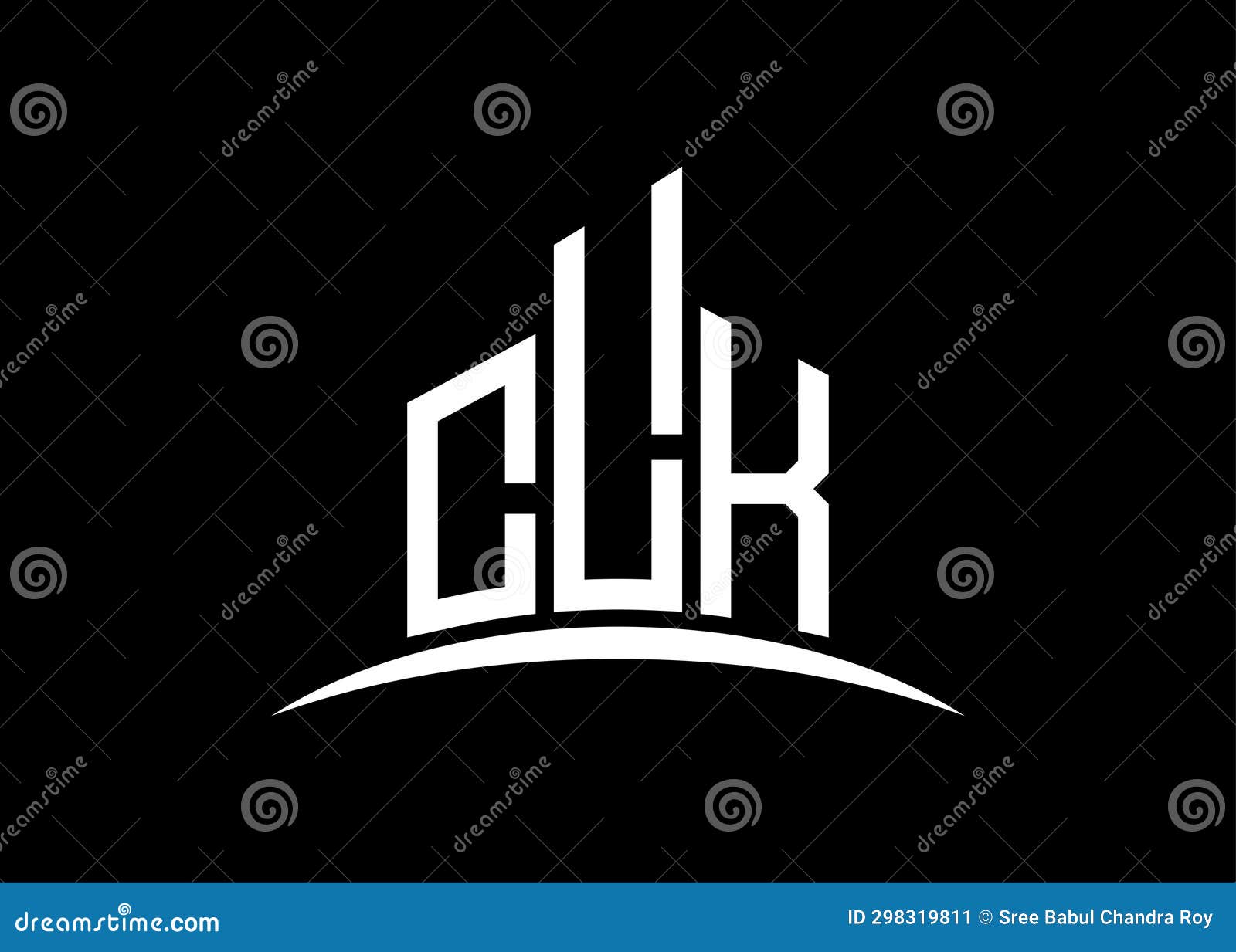 Letter CLK Building Vector Monogram Logo Design Template. Building ...