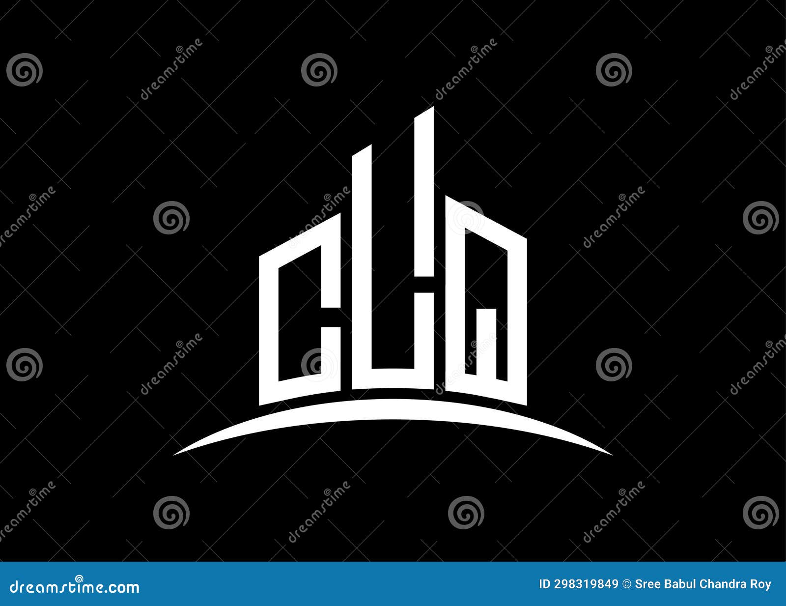 Letter CLQ Building Vector Monogram Logo Design Template. Building ...