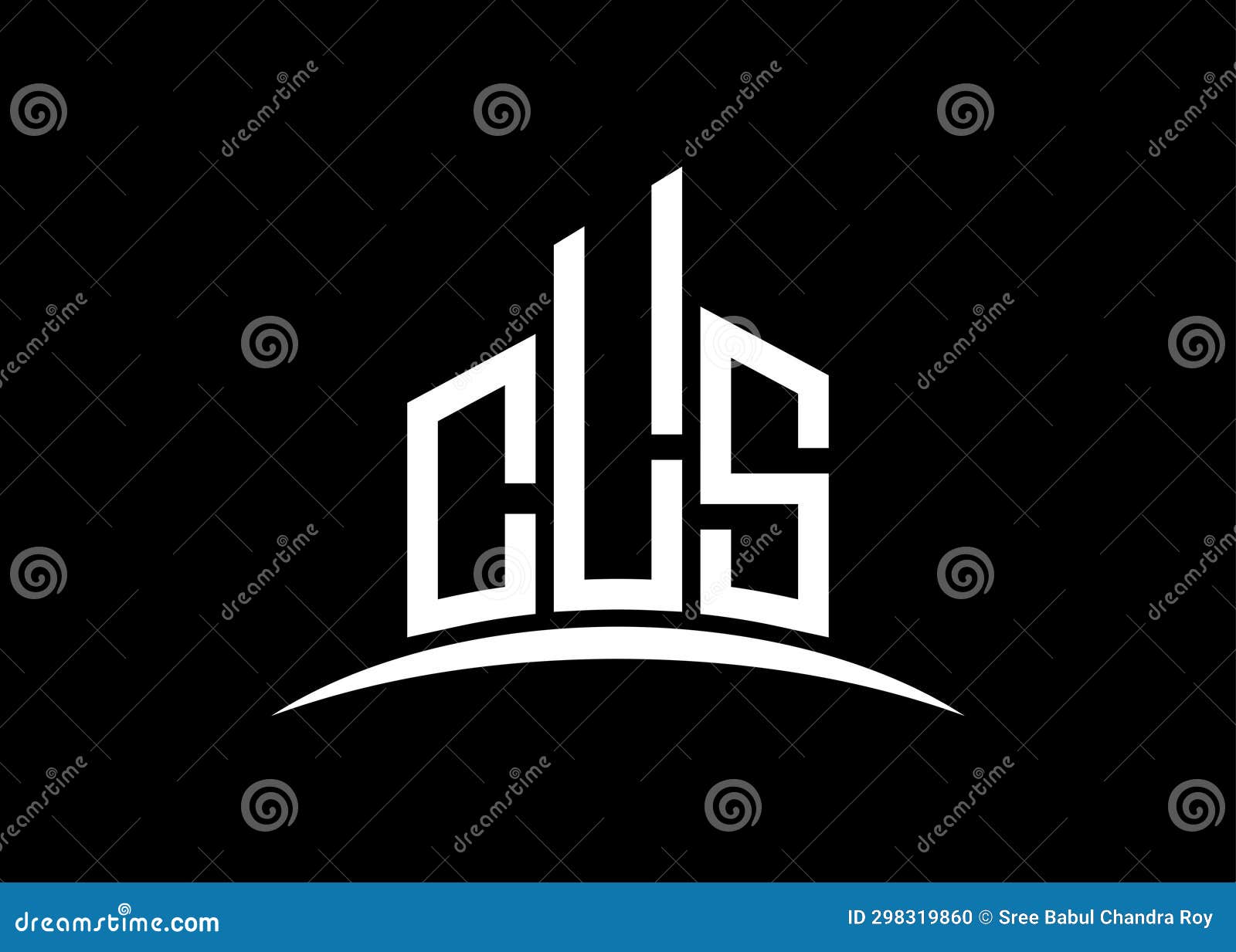Letter CLS Building Vector Monogram Logo Design Template. Building ...