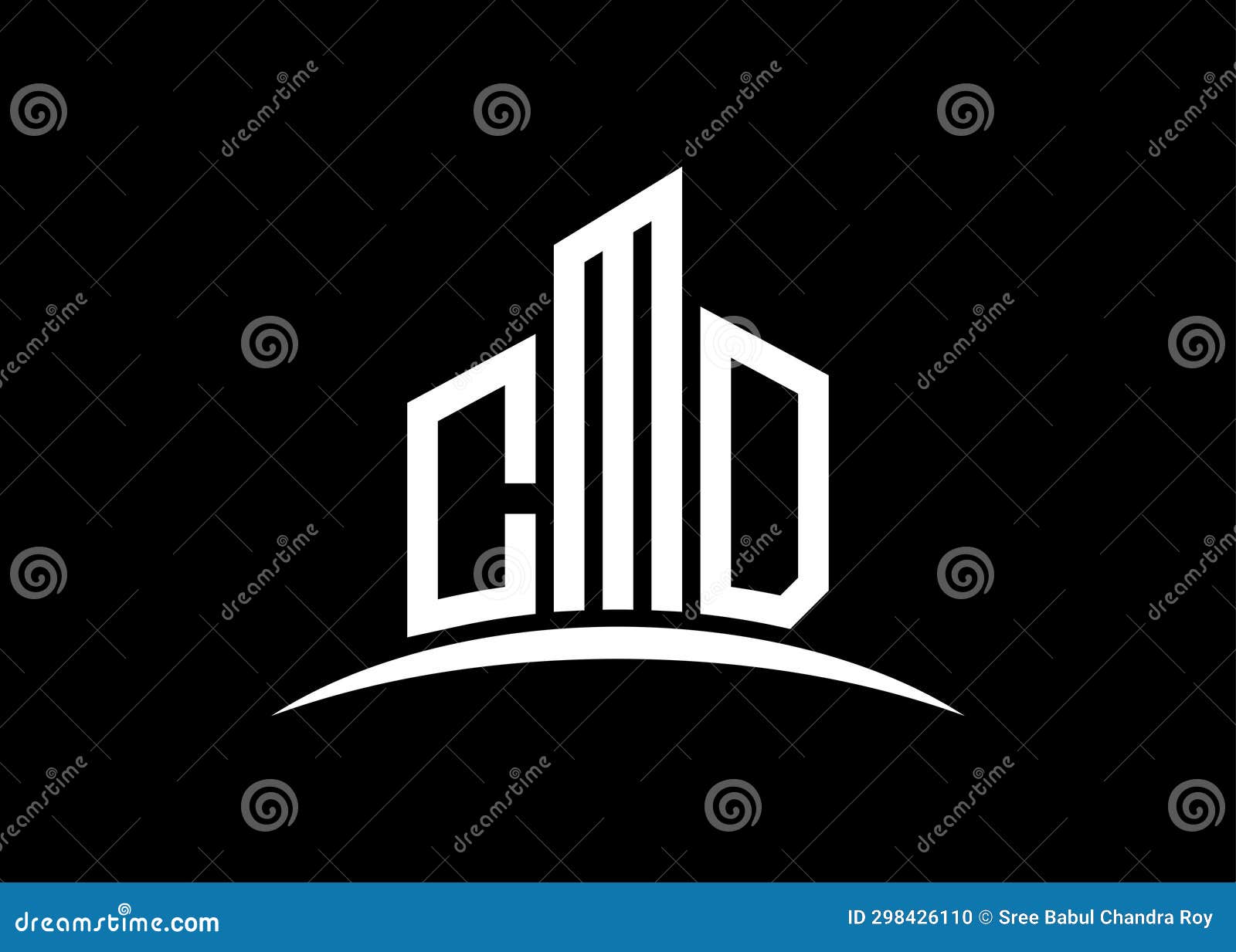 Letter CMD Building Vector Monogram Logo Design Template. Building ...