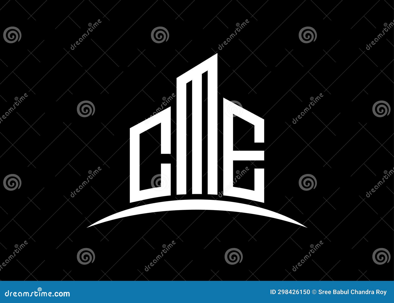 Letter CME Building Vector Monogram Logo Design Template. Building ...
