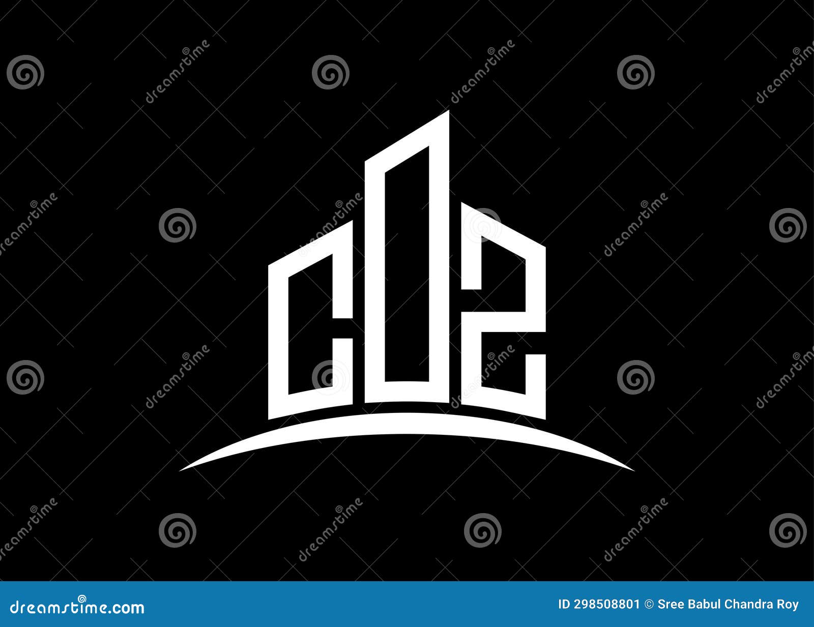 Letter COZ Building Vector Monogram Logo Design Template. Building ...