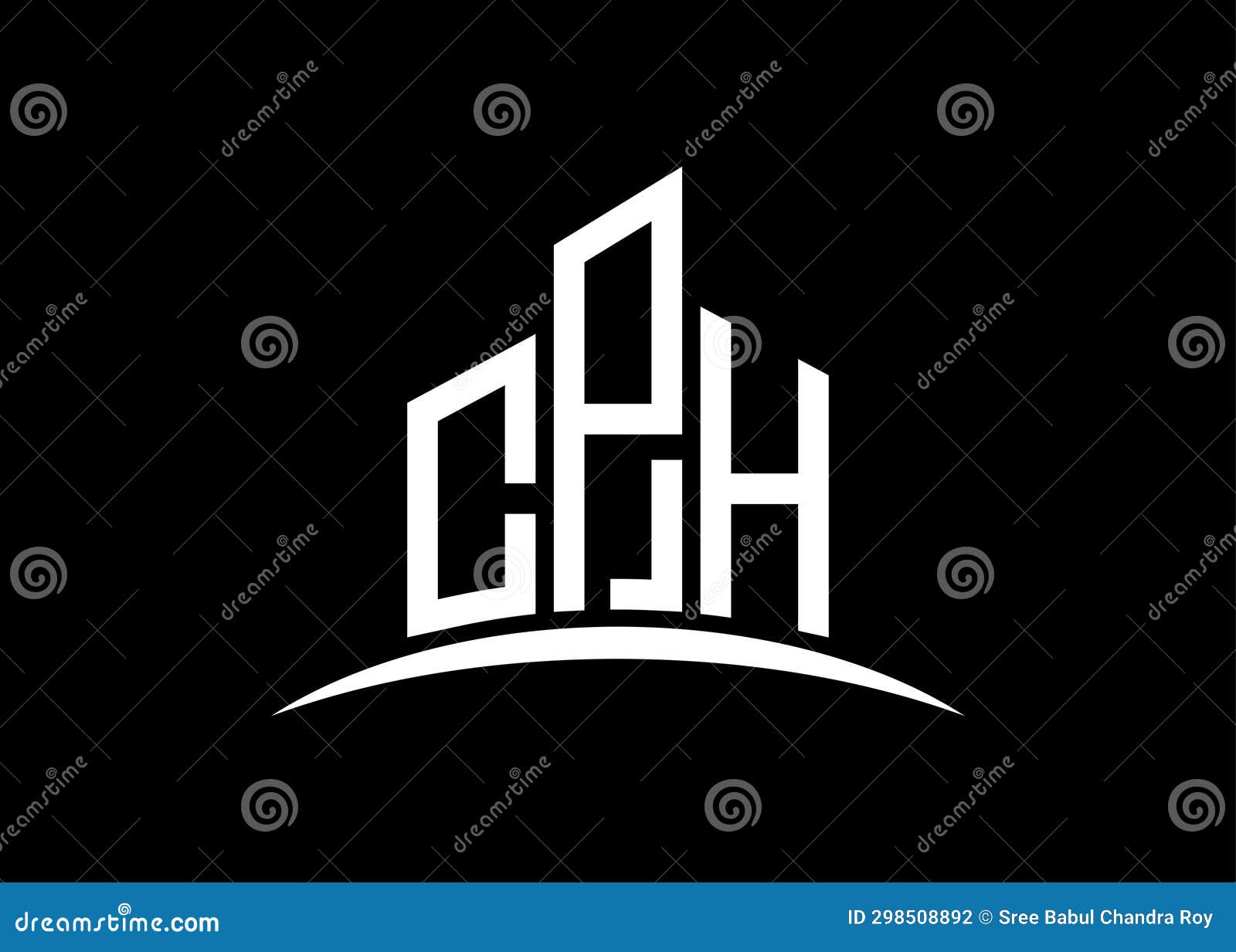 Letter CPH Building Vector Monogram Logo Design Template. Building ...