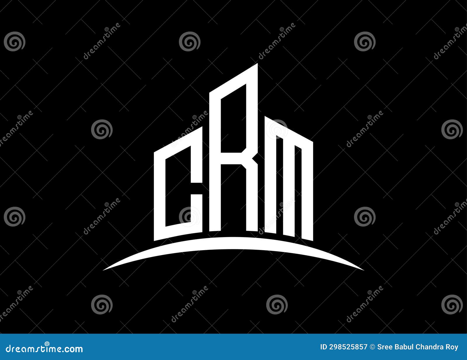 Letter CRM Building Vector Monogram Logo Design Template. Building ...