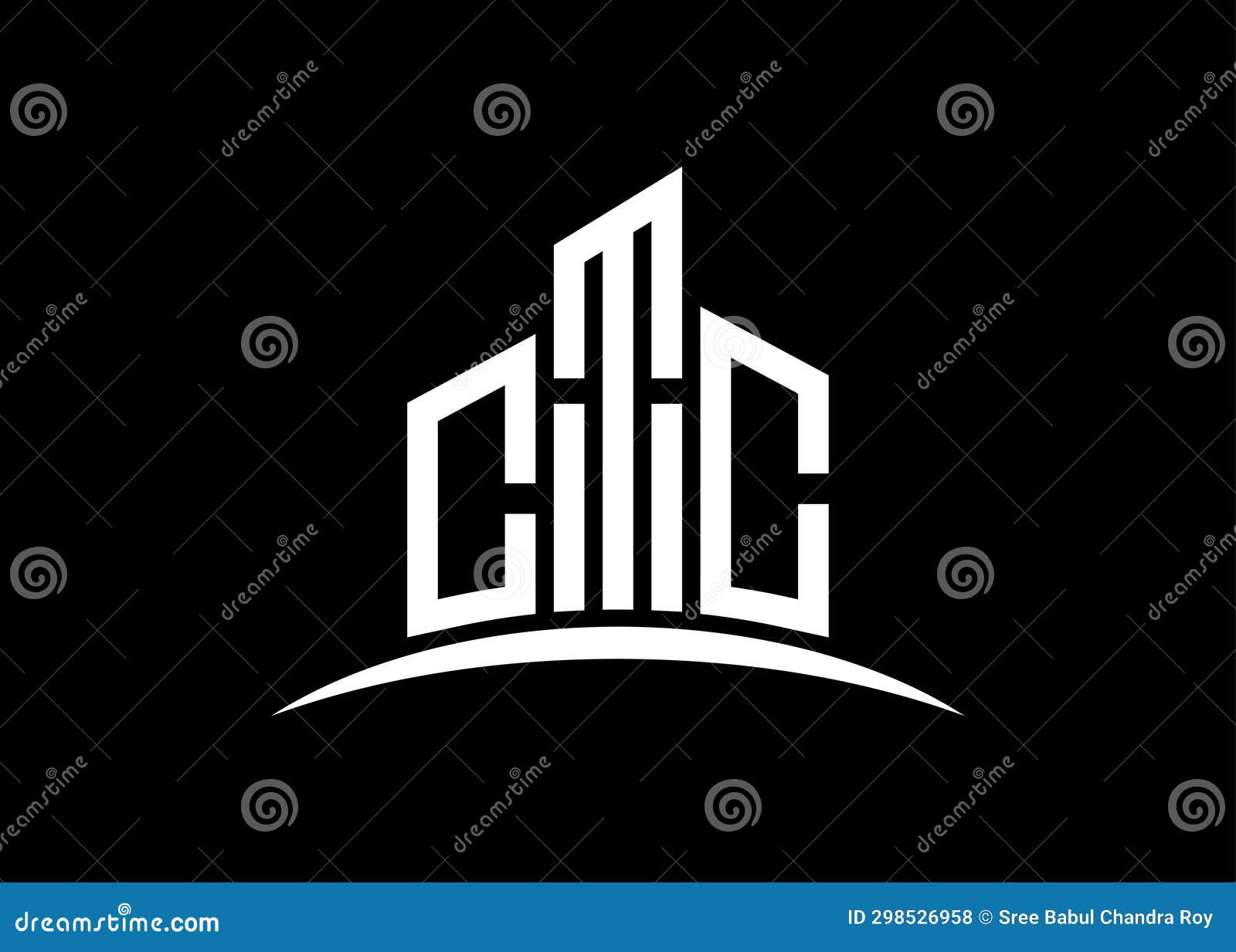 Letter CTC Building Vector Monogram Logo Design Template. Building ...