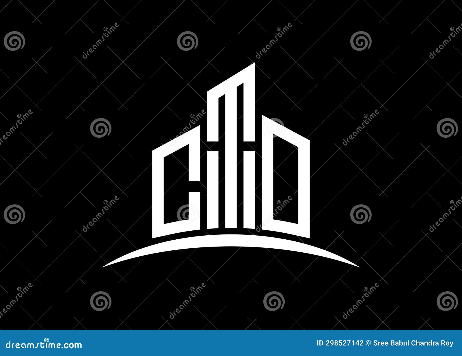 Letter CTO Building Vector Monogram Logo Design Template. Building ...