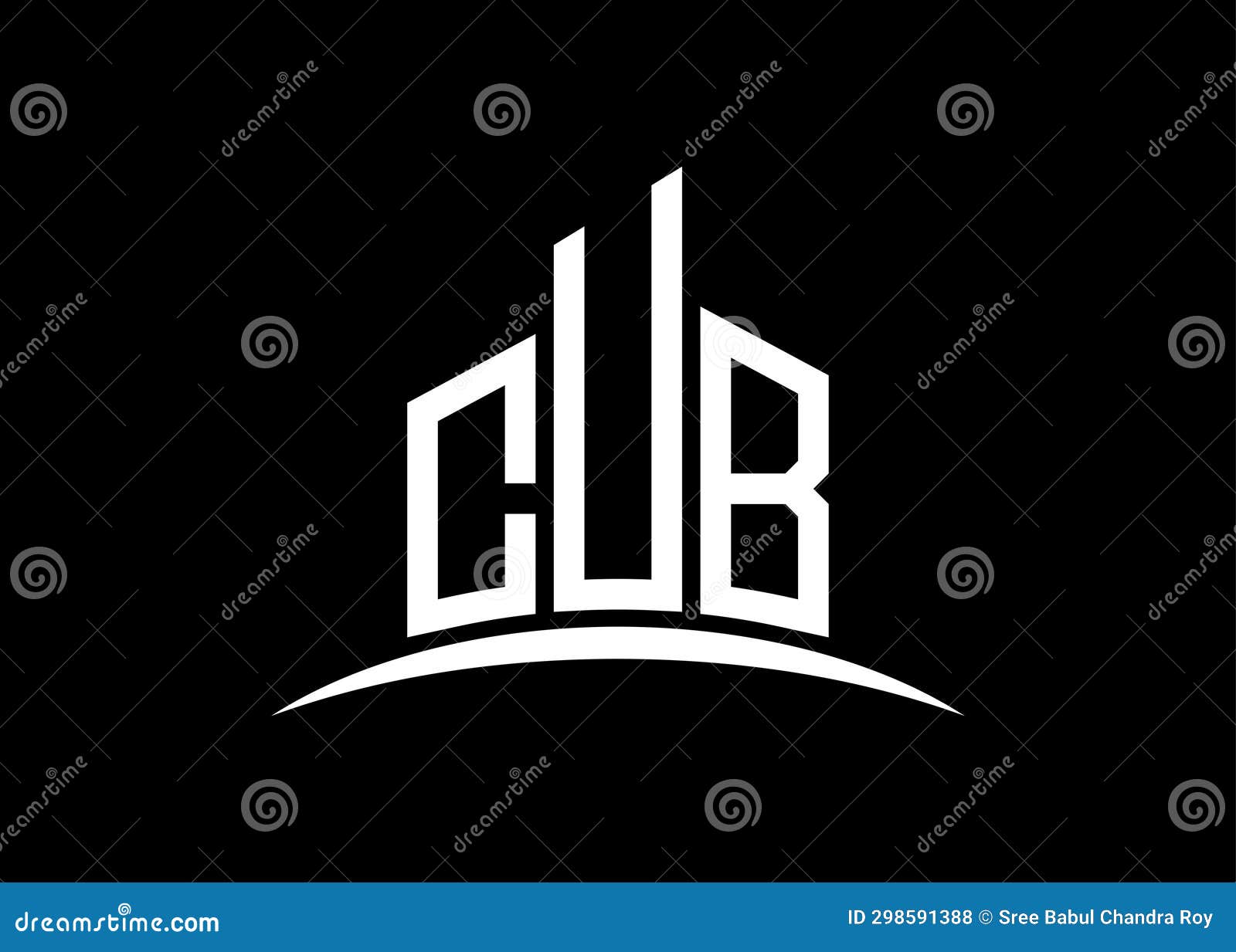 Letter CUB Building Vector Monogram Logo Design Template. Building ...