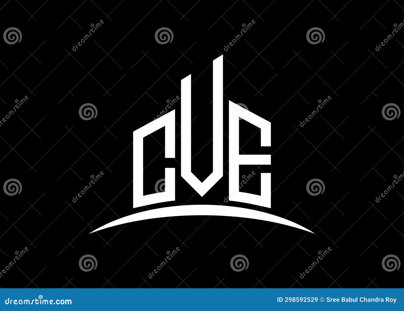 Letter CVE Building Vector Monogram Logo Design Template. Building ...