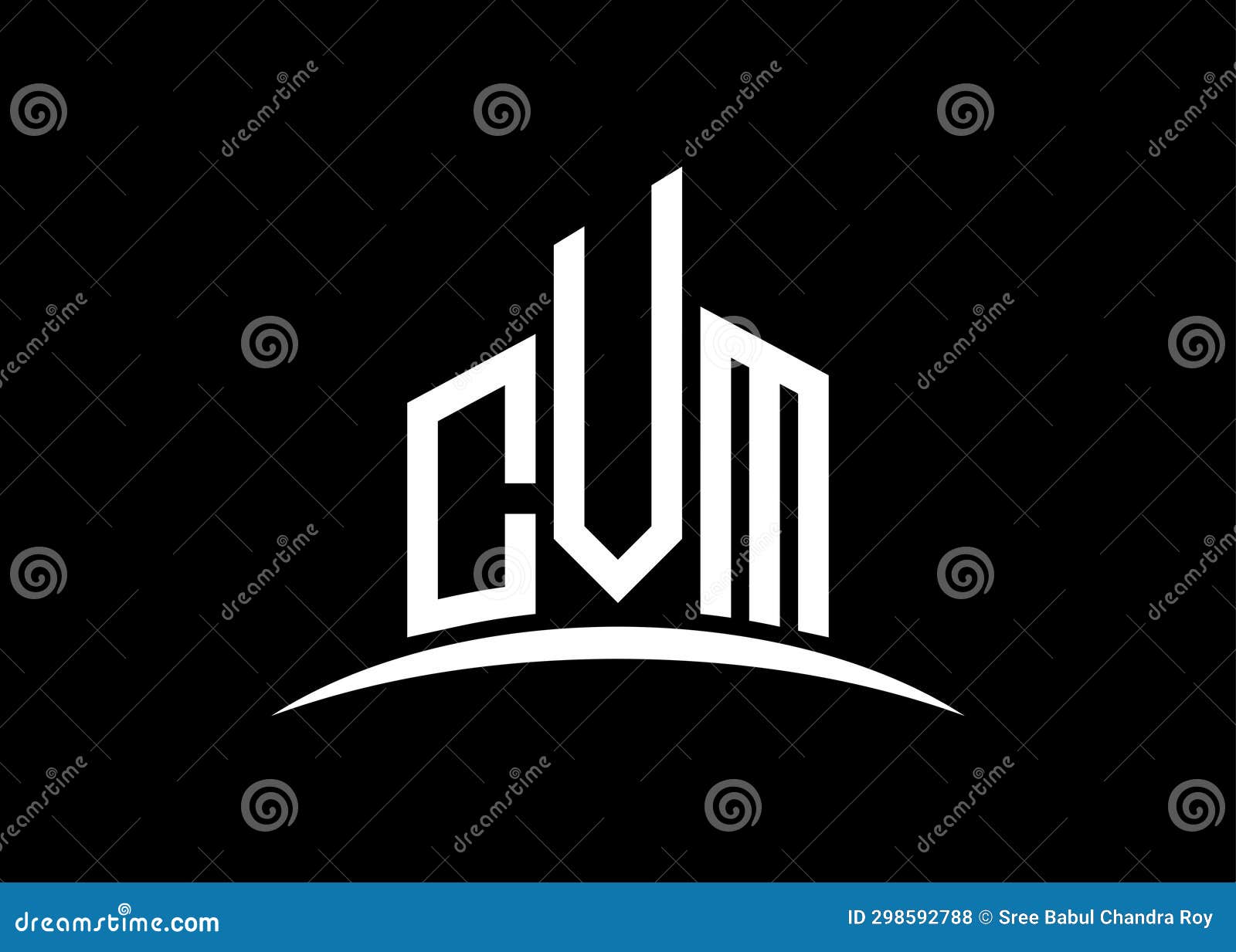 Letter CVM Building Vector Monogram Logo Design Template. Building ...