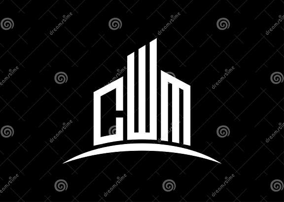 Letter CWM Building Vector Monogram Logo Design Template. Building ...