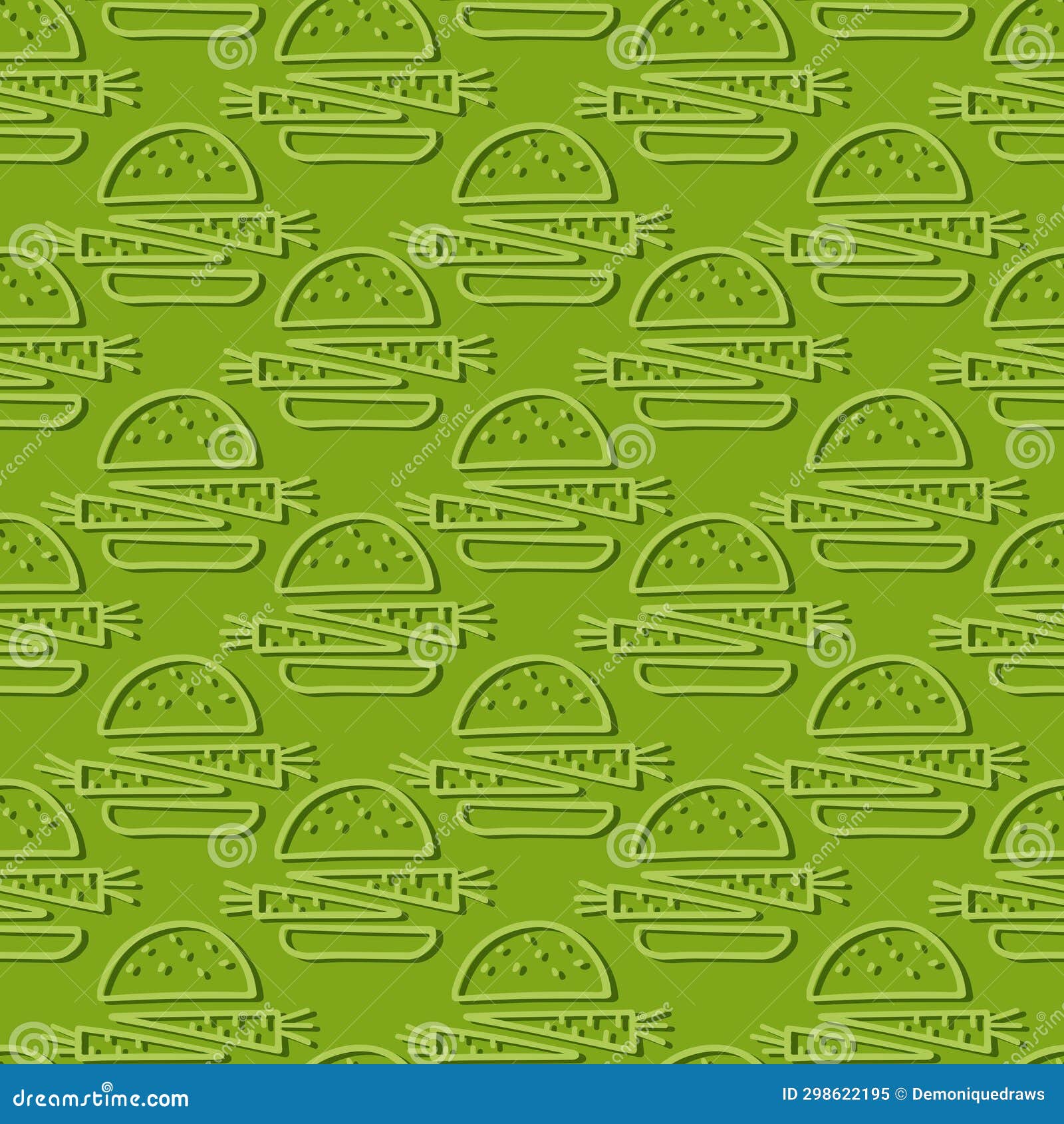 Colorful Linear Vege Vegan Seamless Pattern with Hand Drawn Doodle ...