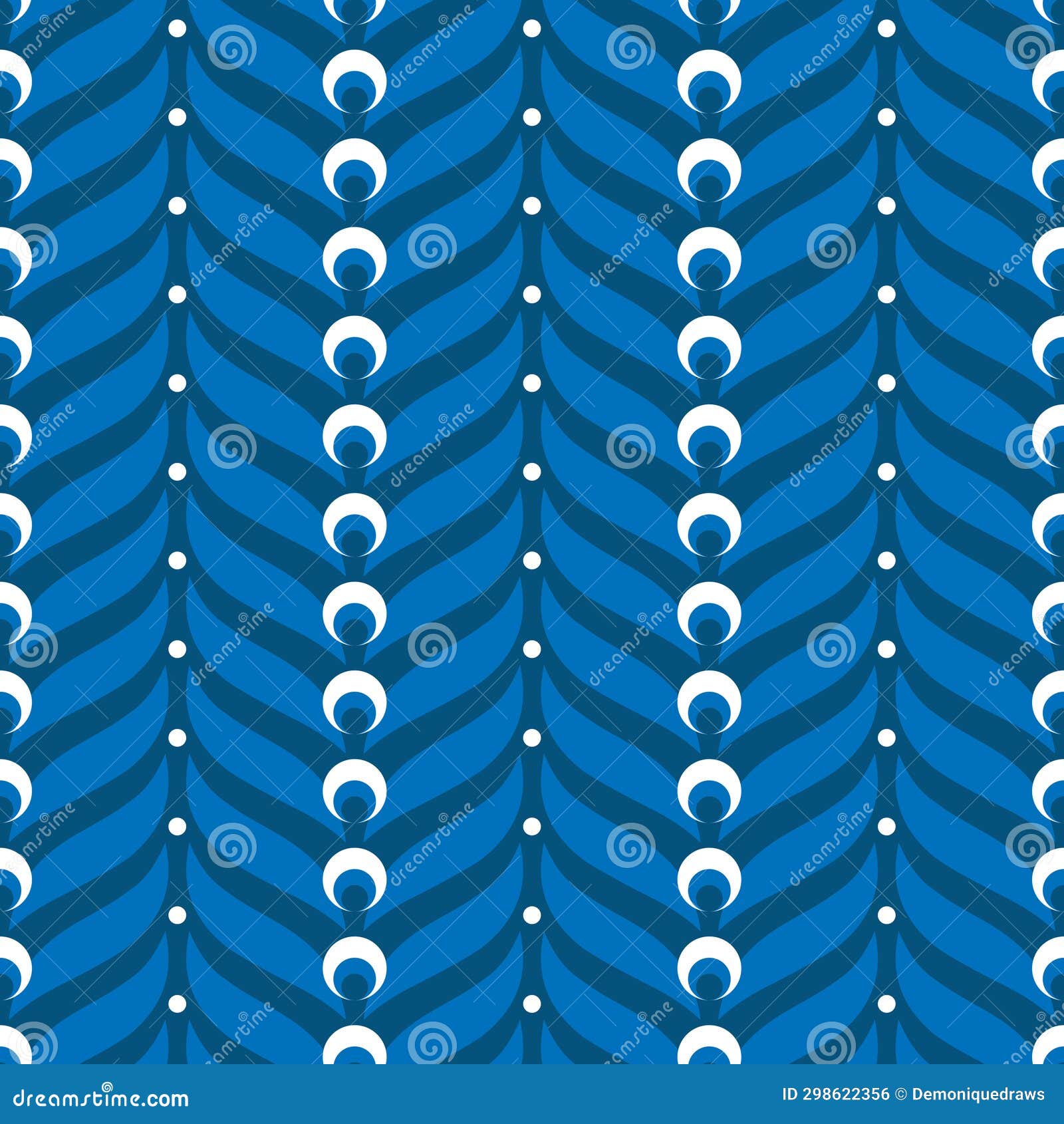 Blue Indigo Summer Tropical Hawaiian Background With Palm Tree Leaves ...