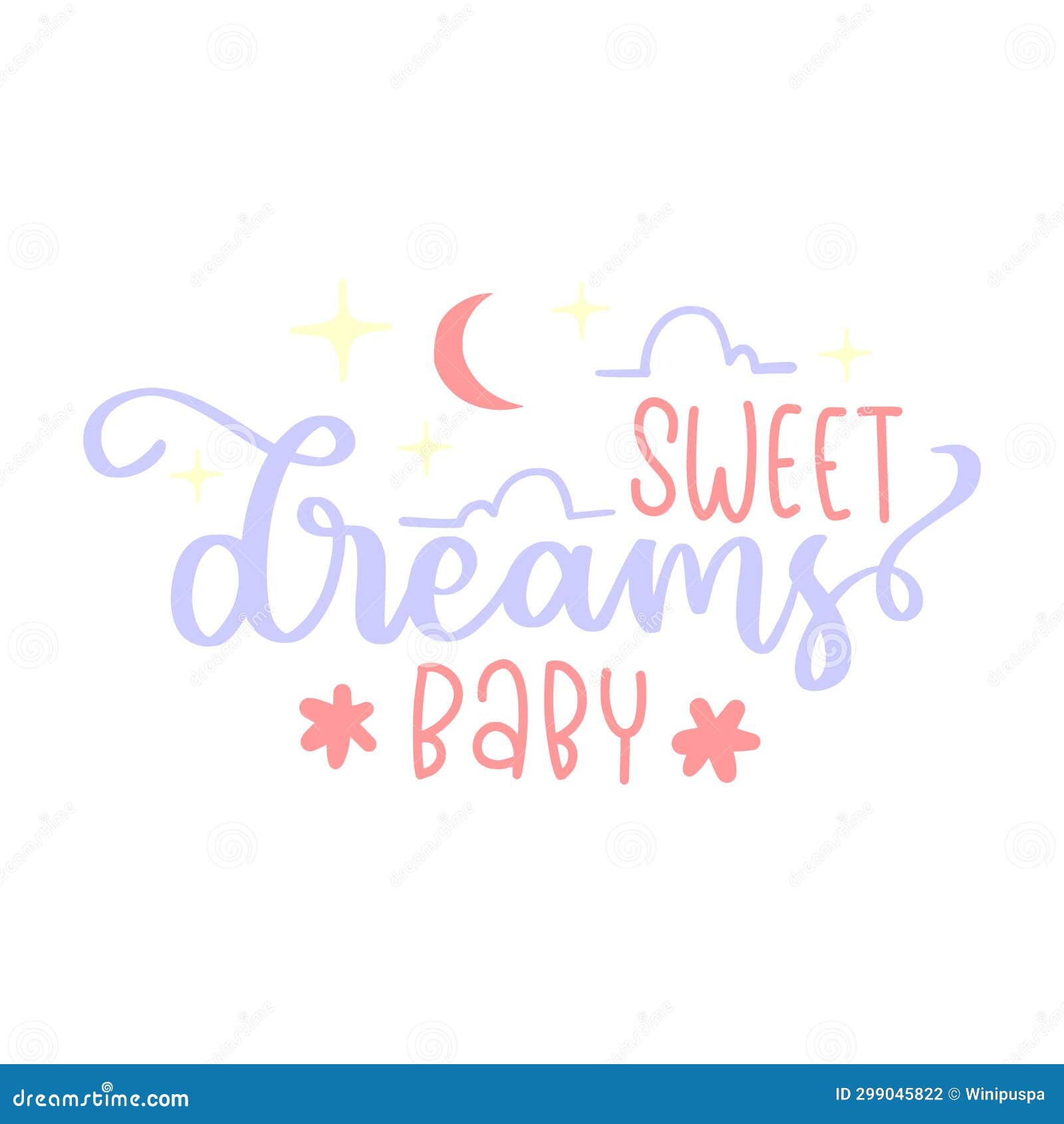 Baby Lettering Quotes, Kids T-Shirt Design Stock Illustration ...