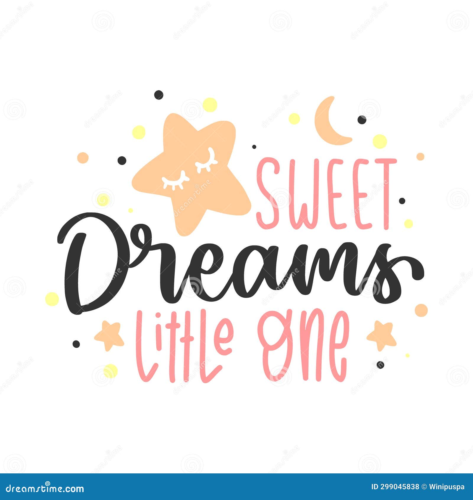 Baby Lettering Quotes, Kids T-Shirt Design Stock Vector - Illustration ...