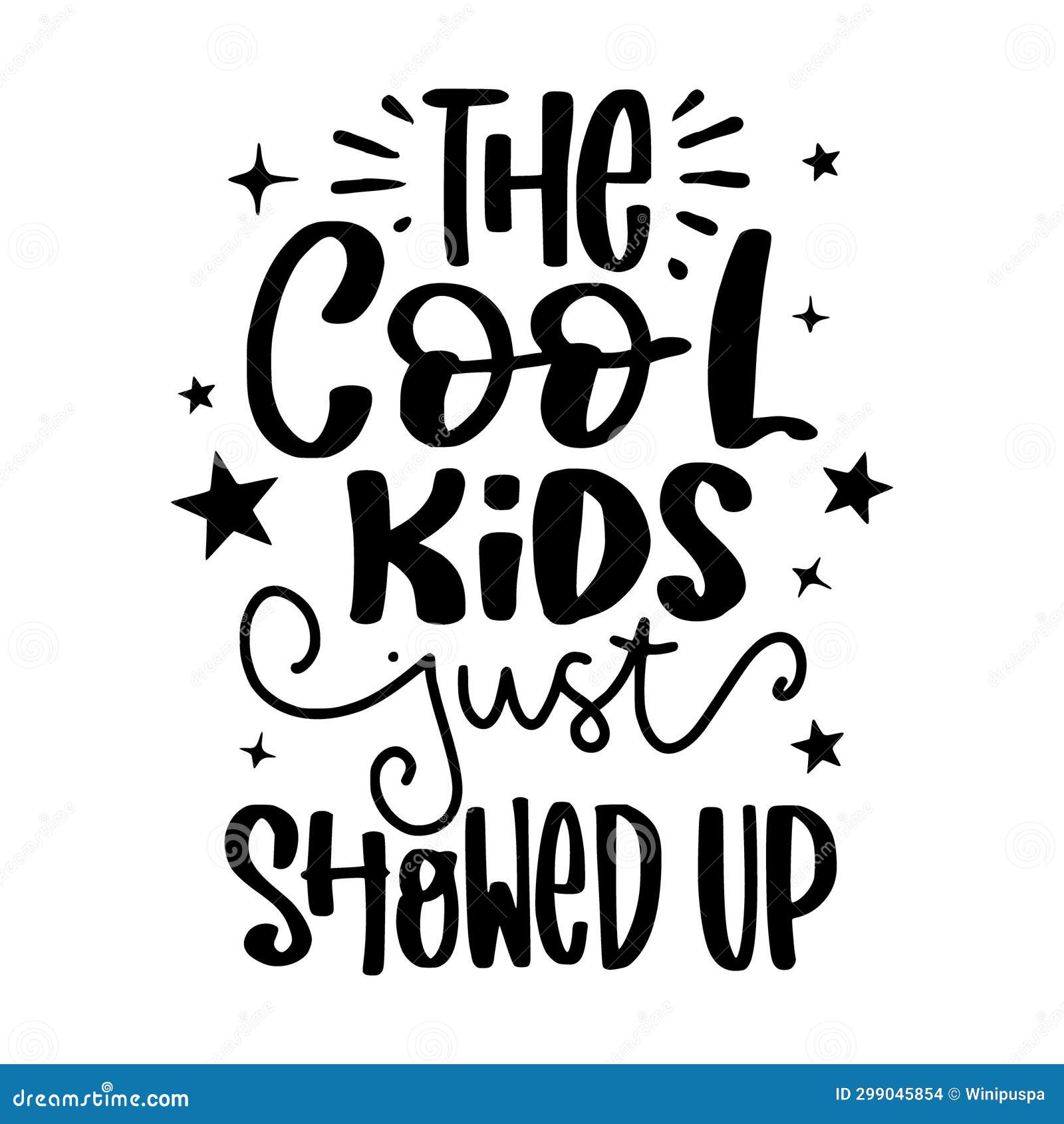 Baby Lettering Quotes, Kids T-Shirt Design Stock Vector - Illustration ...