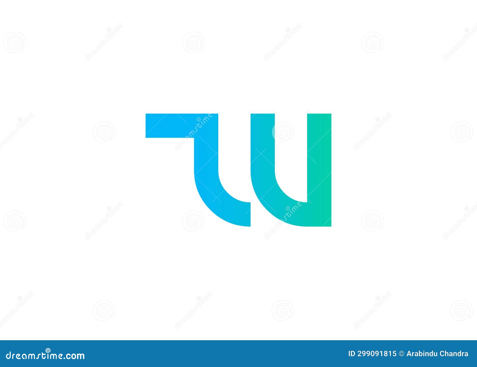 Modern Letter T W Logo Design Vector Template Stock Vector ...