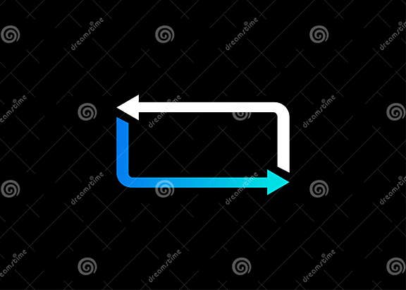 Modern Swap Arrow Logo Design Vector Template Stock Vector ...